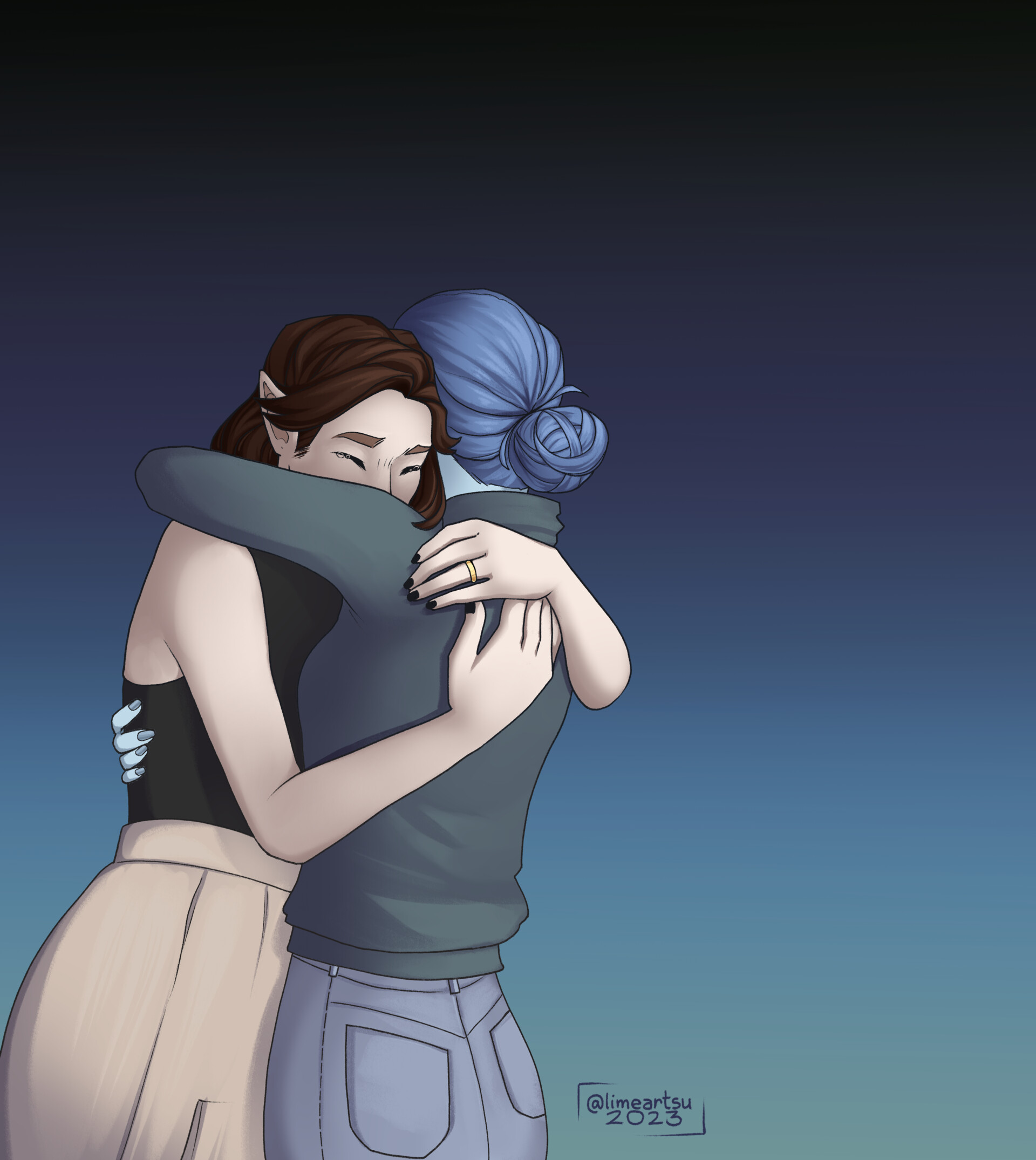 ArtStation - Character Illustration: She Said Yes!