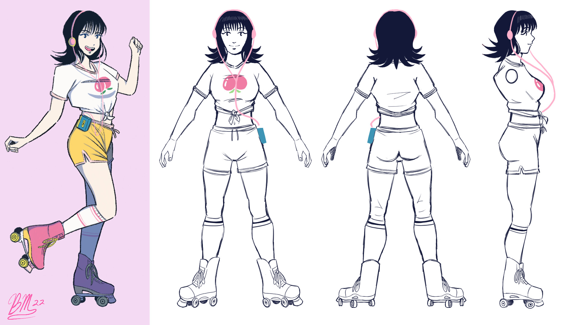 ArtStation - Mari Character Design Sheet