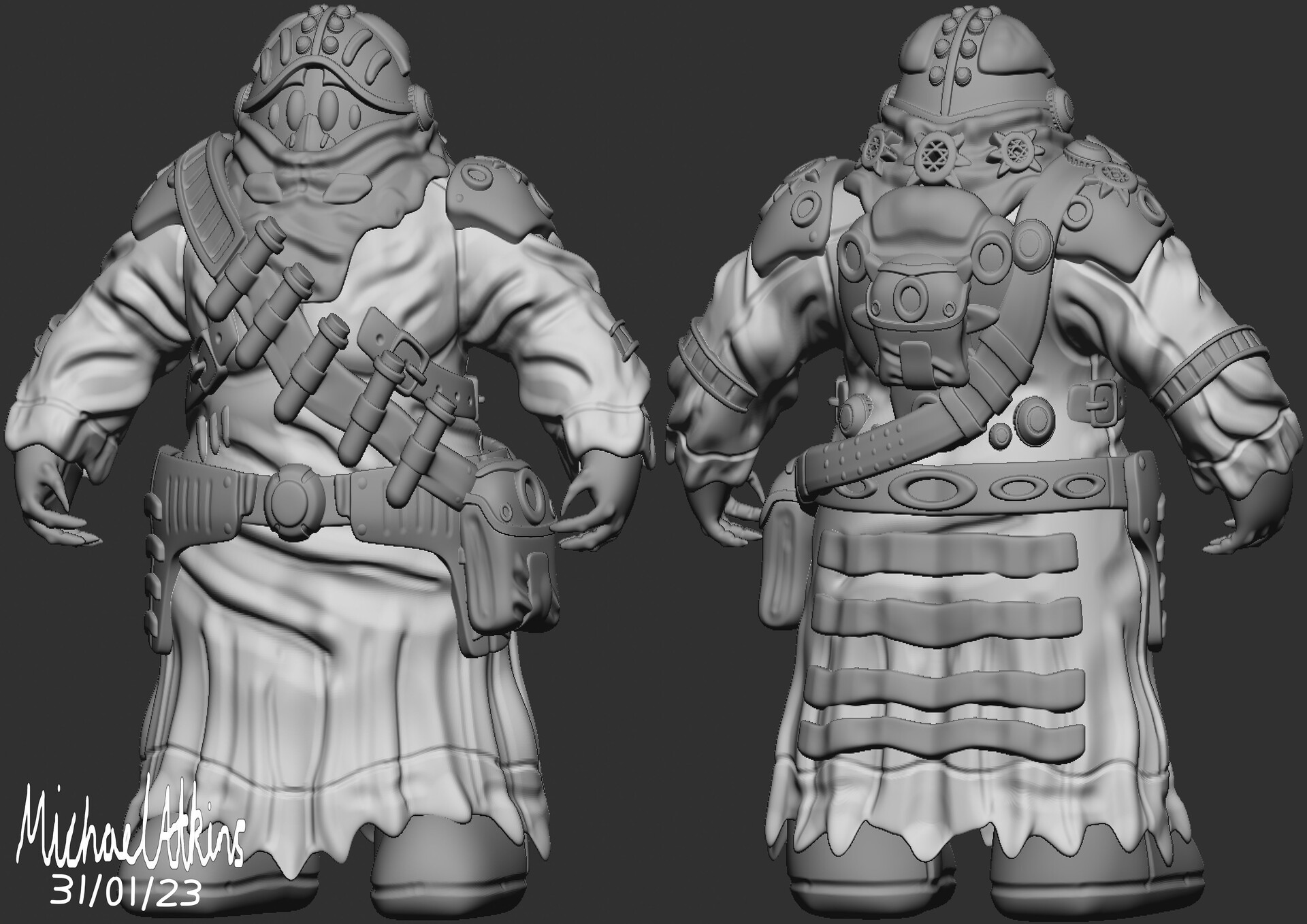 ArtStation - Michael Atkins 3D Magic Alien Character Sheet AO