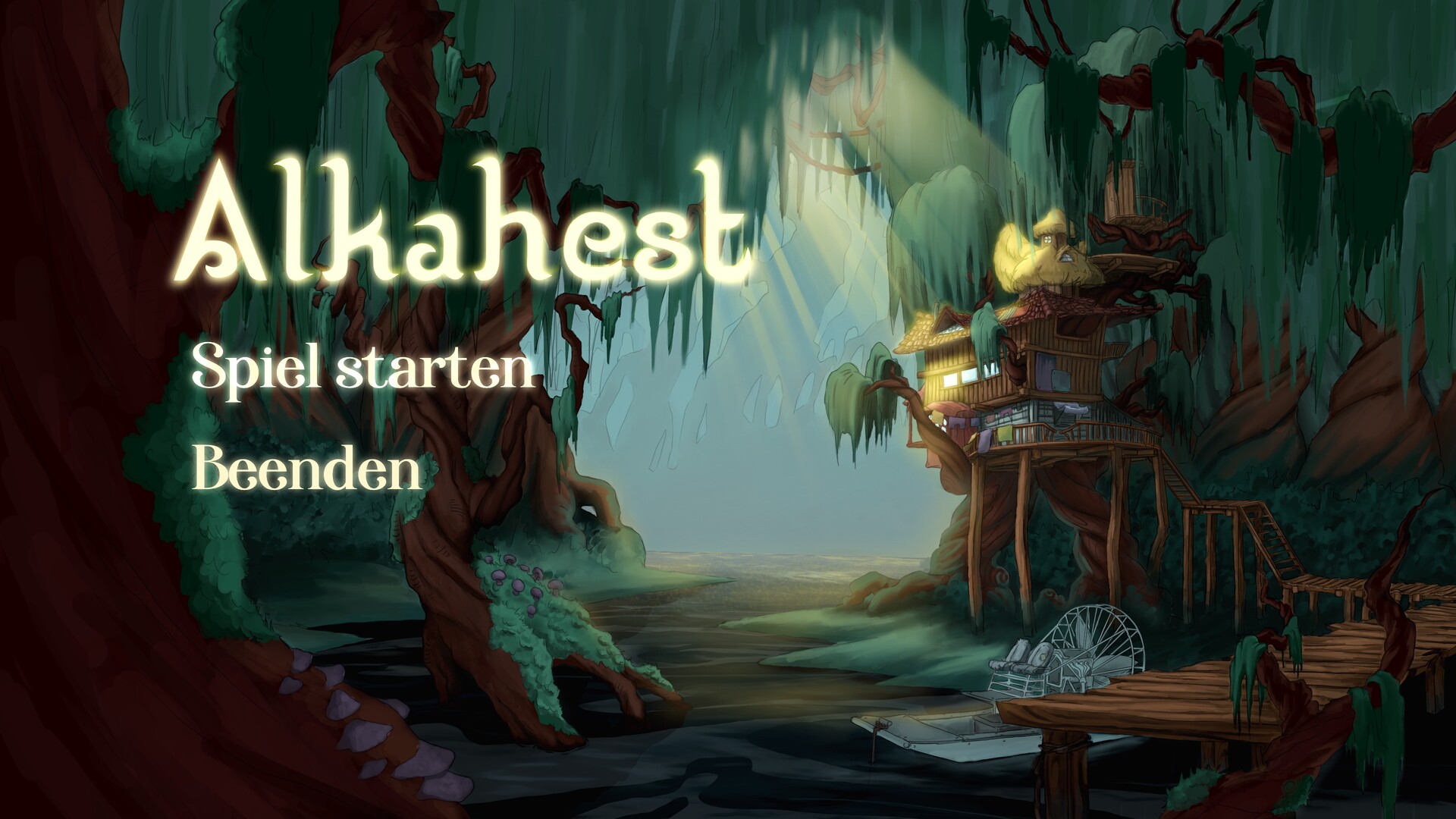 ArtStation - Point and Click Adventure Game Menu Design (Alkahest)