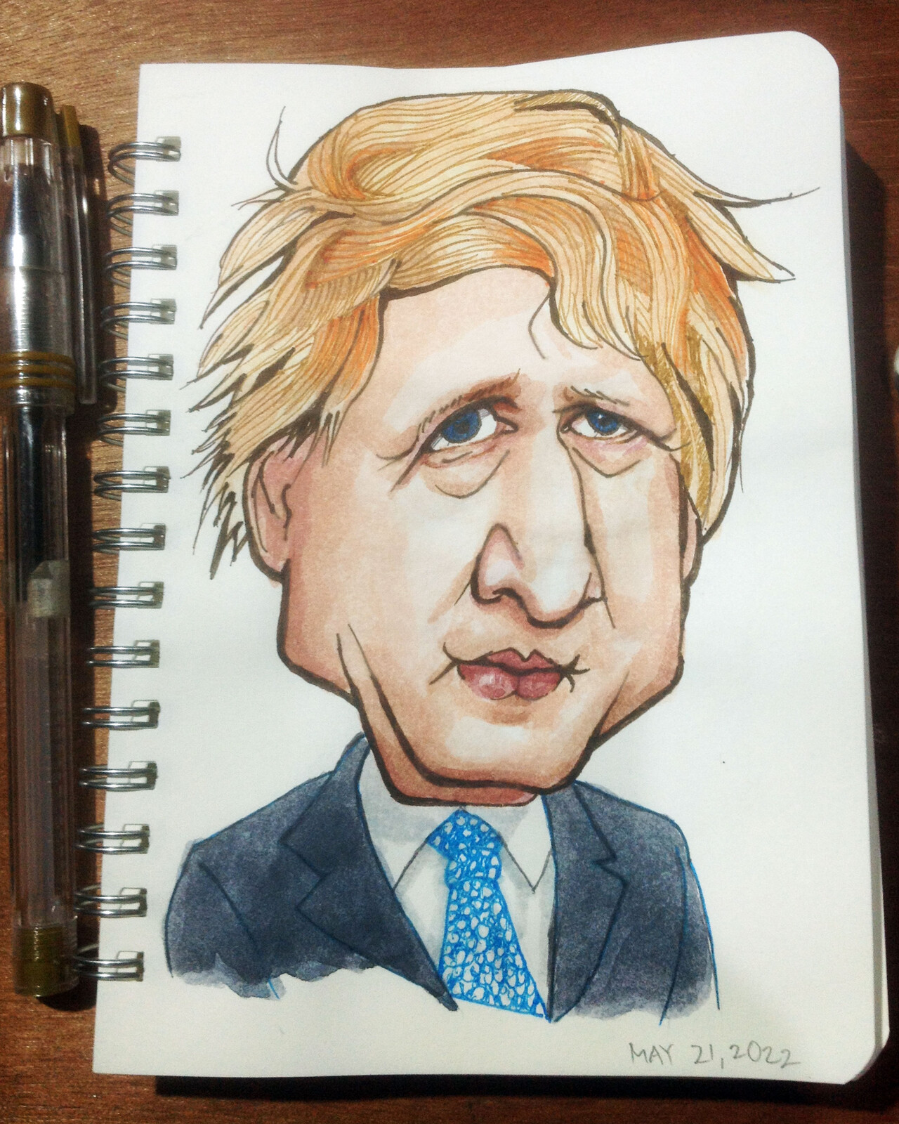 Dan Viloria - Traditional Caricature: Boris Johnson