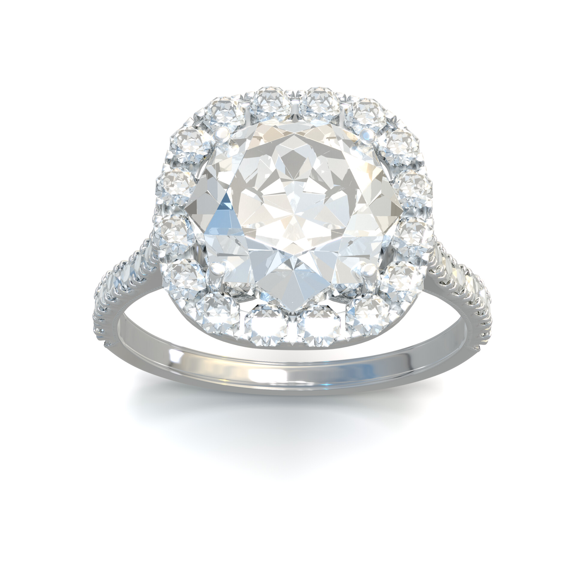 ArtStation - 3dmodel diamond ring rendering