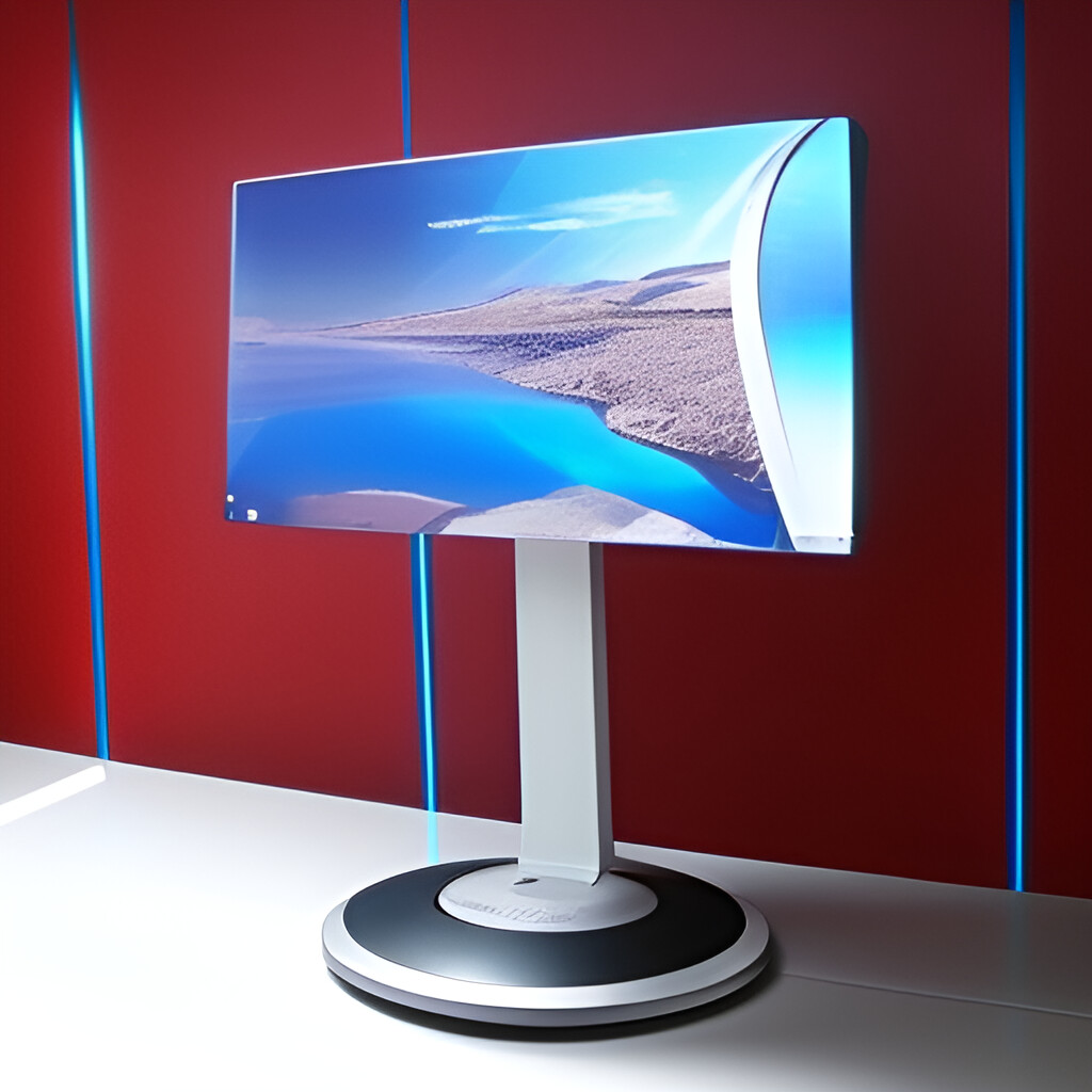ArtStation - Futuristic PC monitor (Wireless futurism)