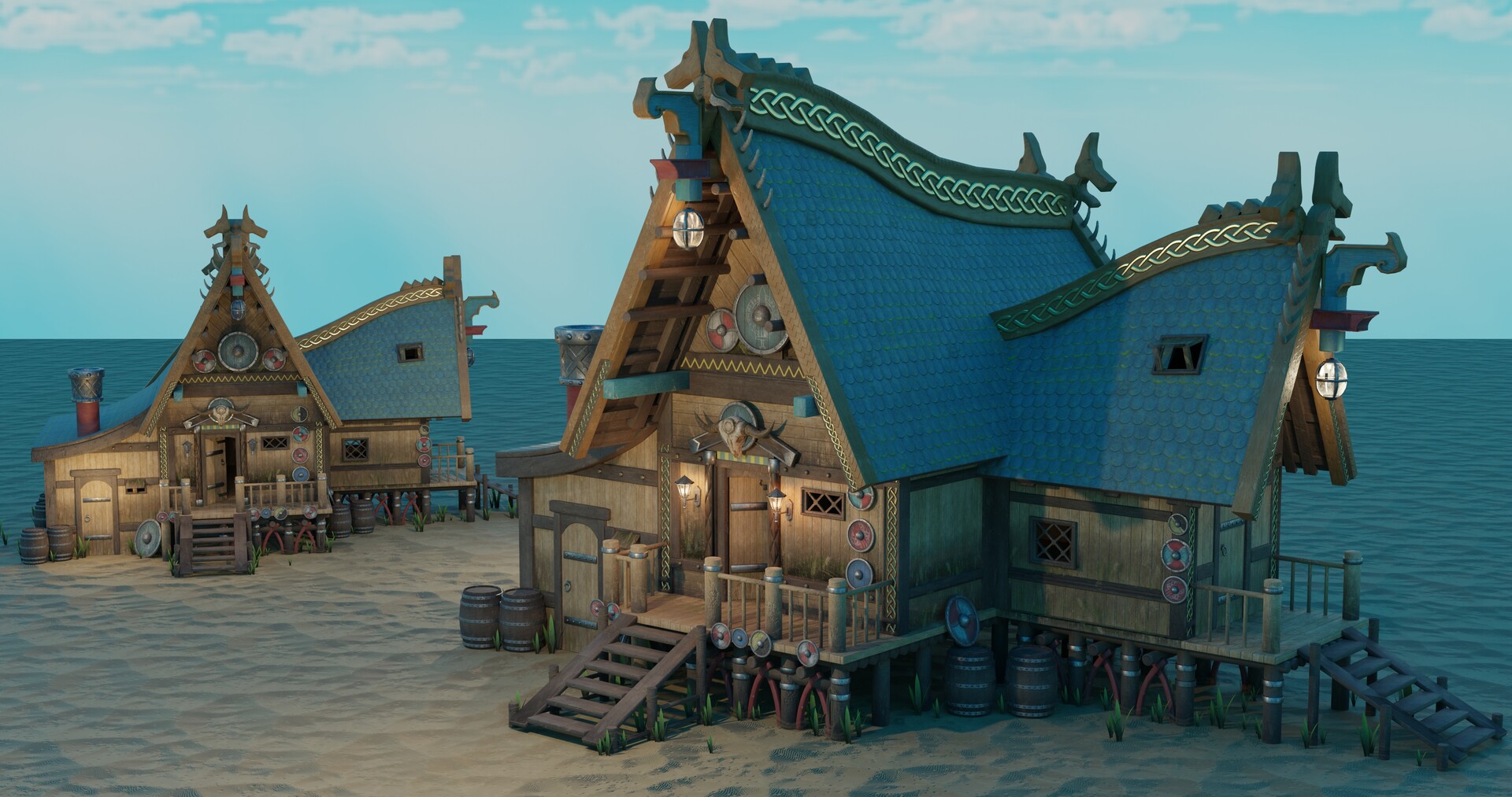 ArtStation - Viking house