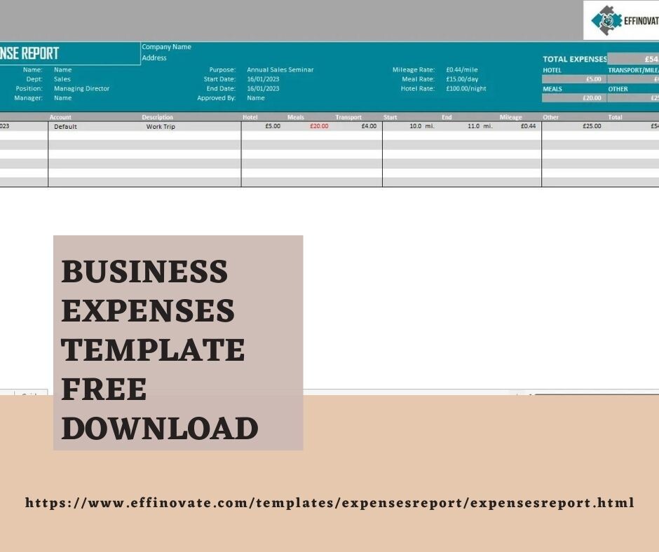 ArtStation - Business Expenses Template Free Download