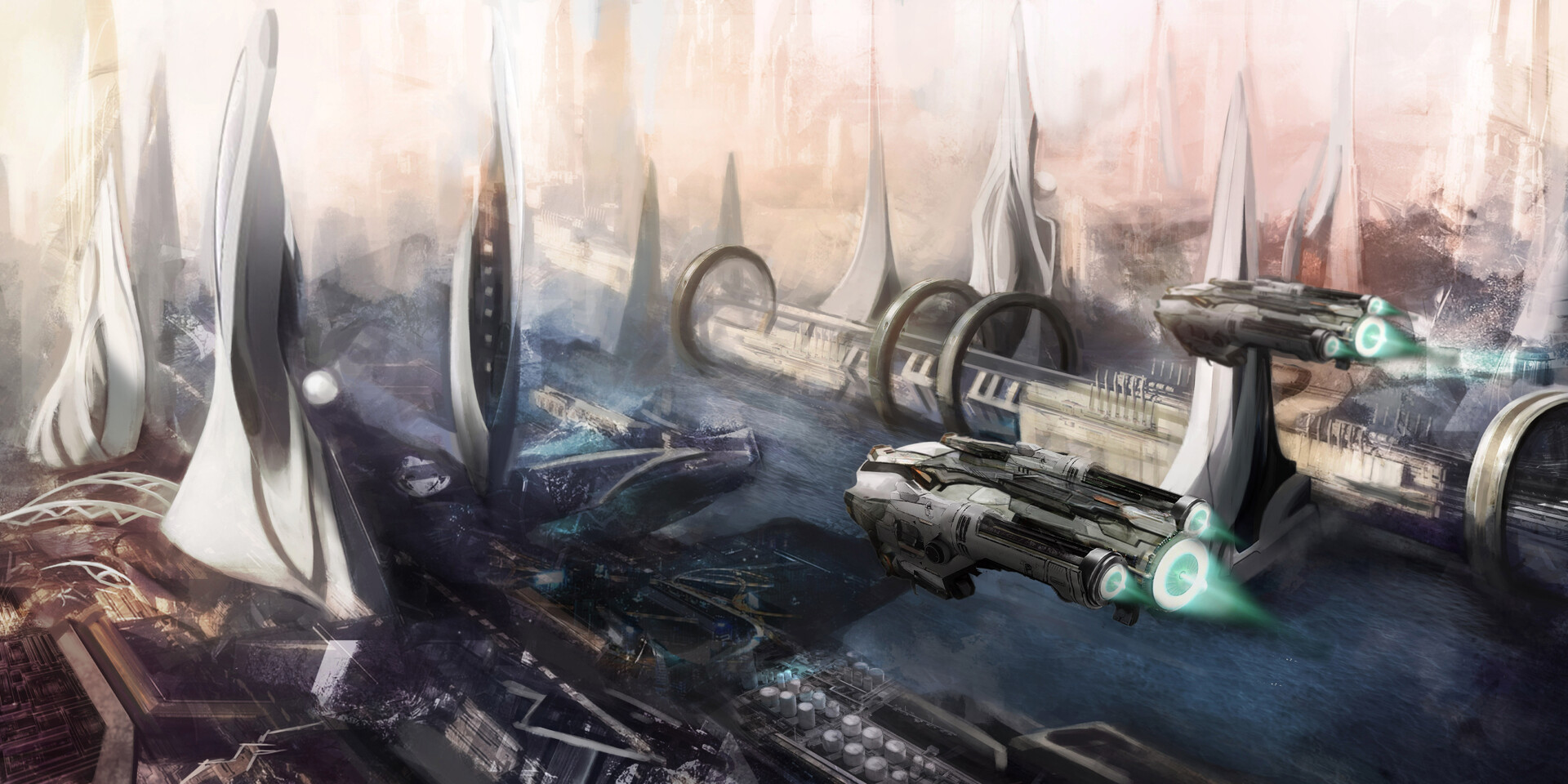 Artstation Sci Fi City