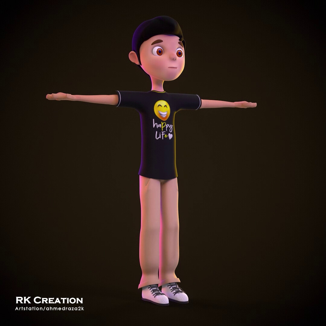 ArtStation - Small Kid Character modeling Version 03