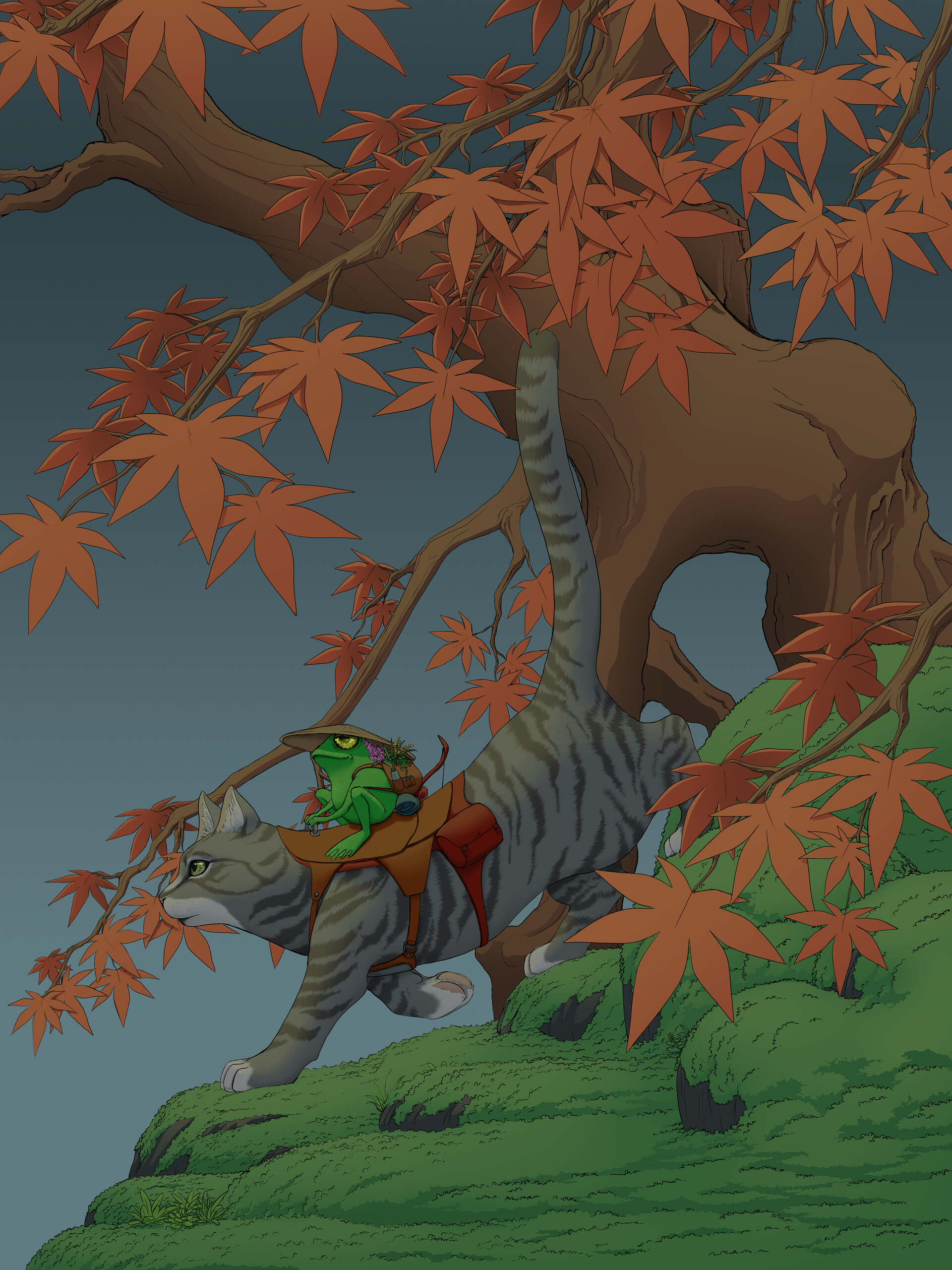 ArtStation - Cat and Frog