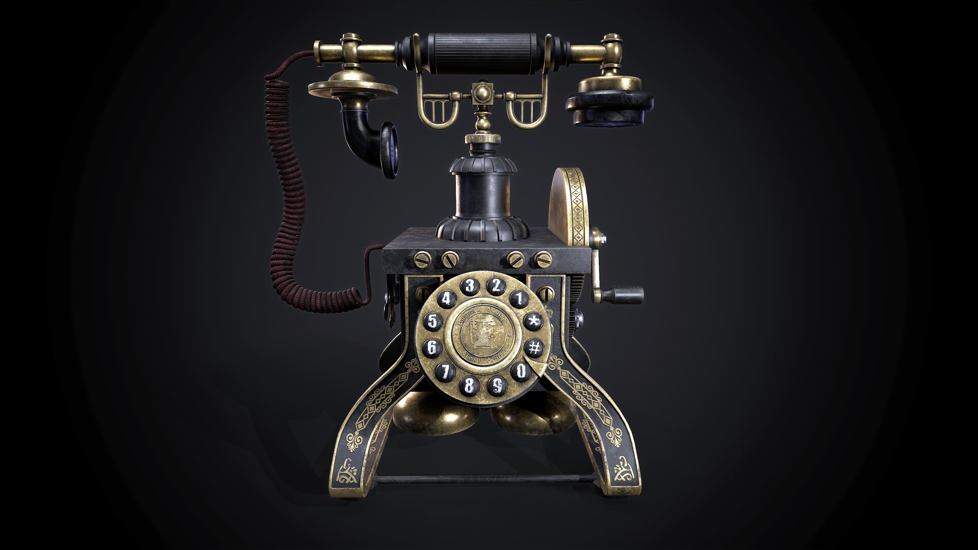 Allen Seng - Vintage Retro 1892 Eiffel Tower Desk Telephone