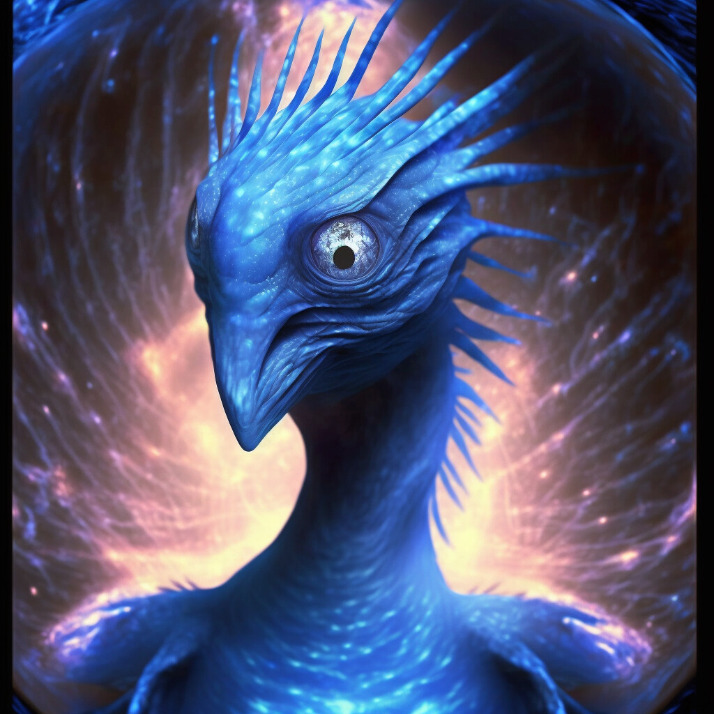 StarSeed - Blue Avian Alien