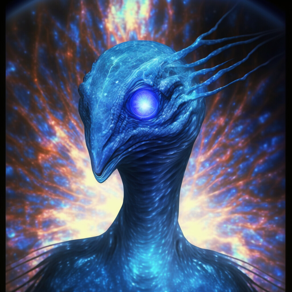 StarSeed - Blue Avian Alien