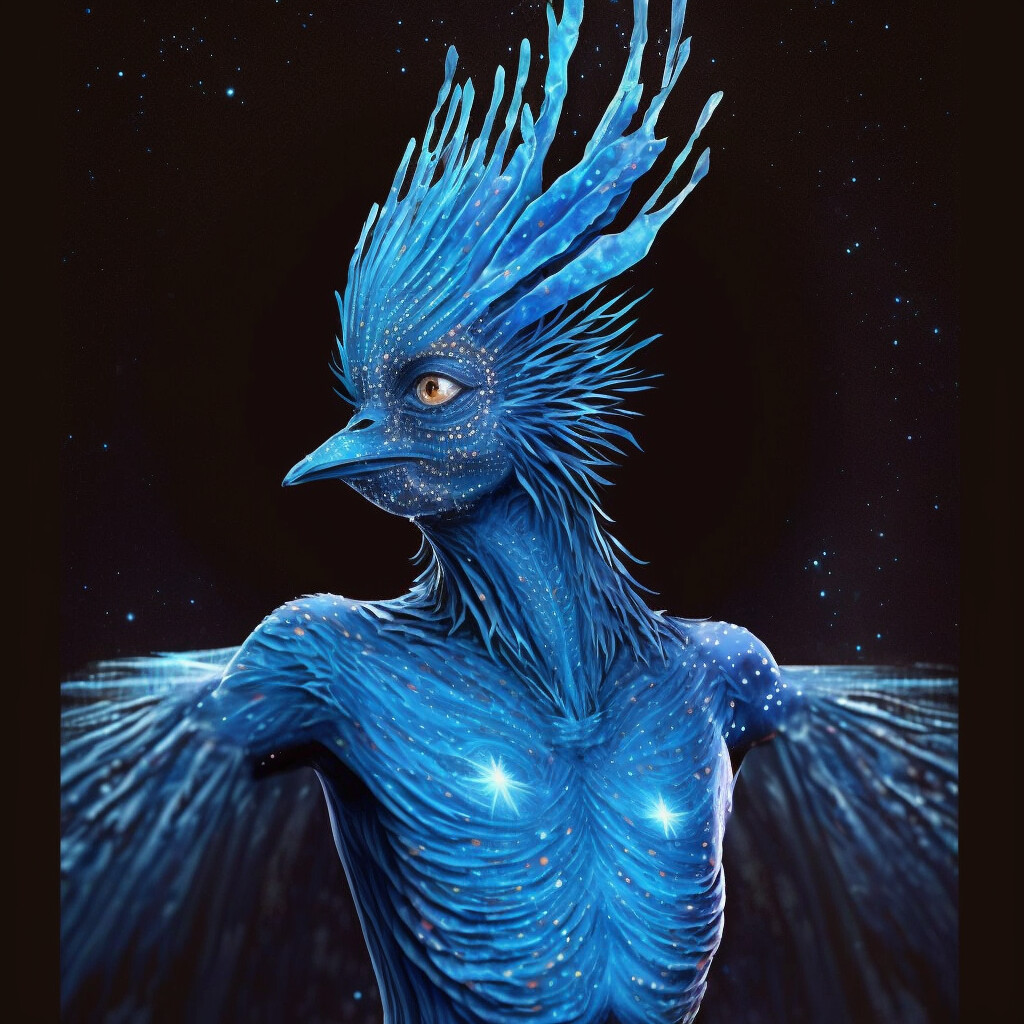 StarSeed - Blue Avian Alien