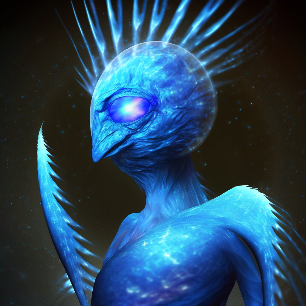 StarSeed - Blue Avian Alien