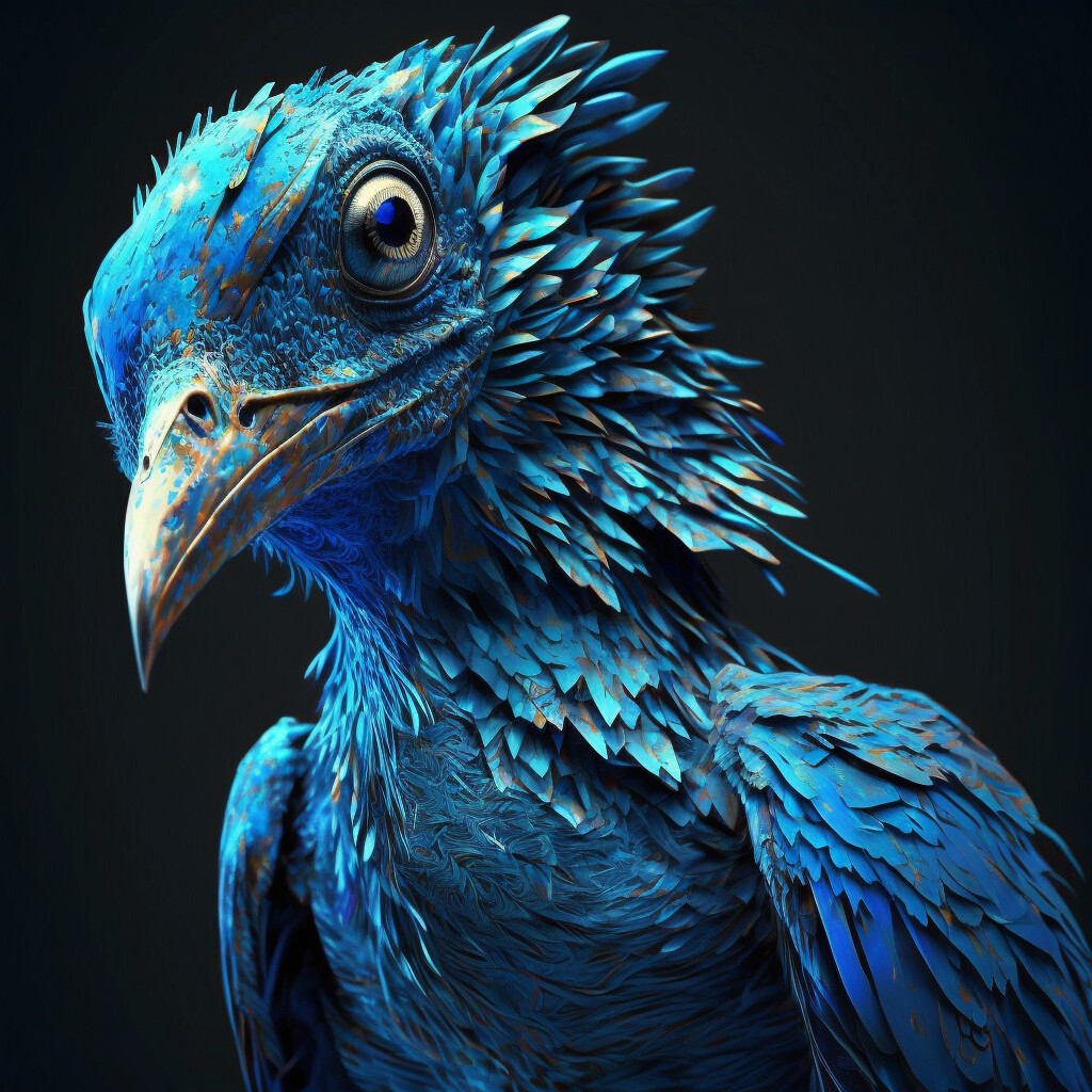 StarSeed - Blue Avian Alien