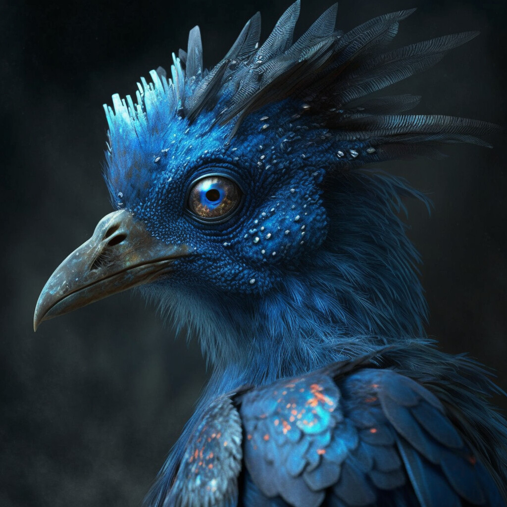 StarSeed - Blue Avian Alien