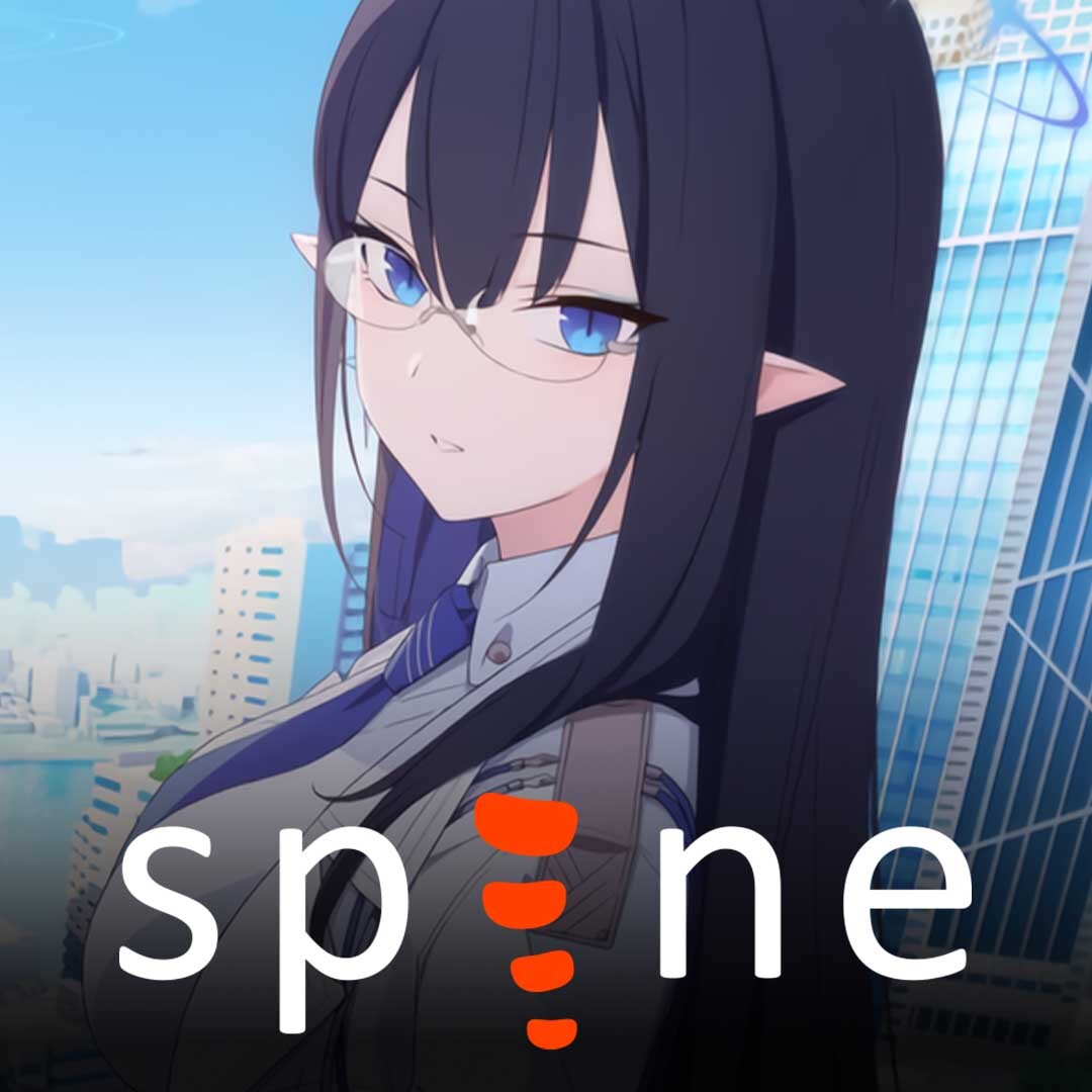 ArtStation - Spine 2d animation Rin [Blue Alchive]