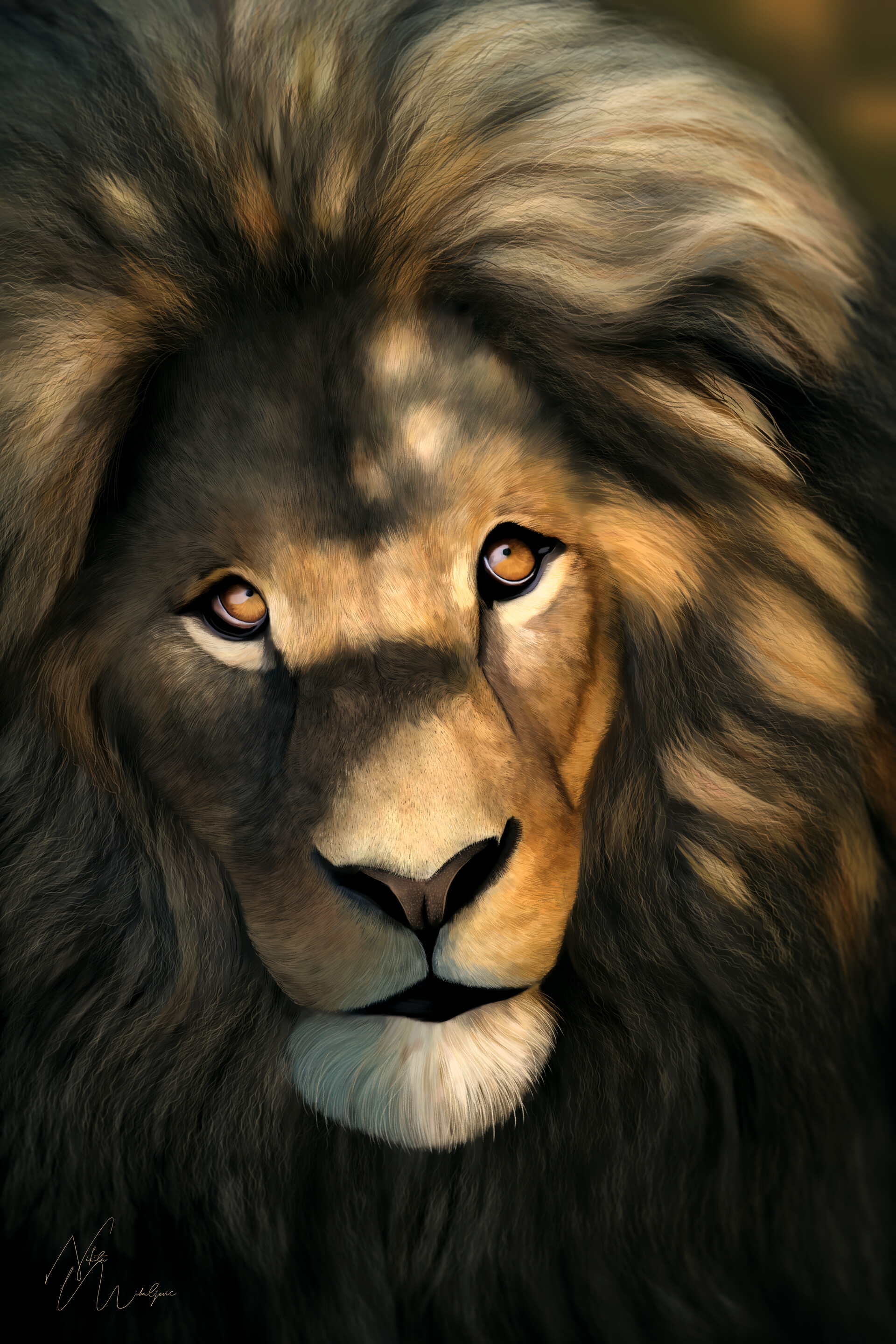 ArtStation - Lion Portrait