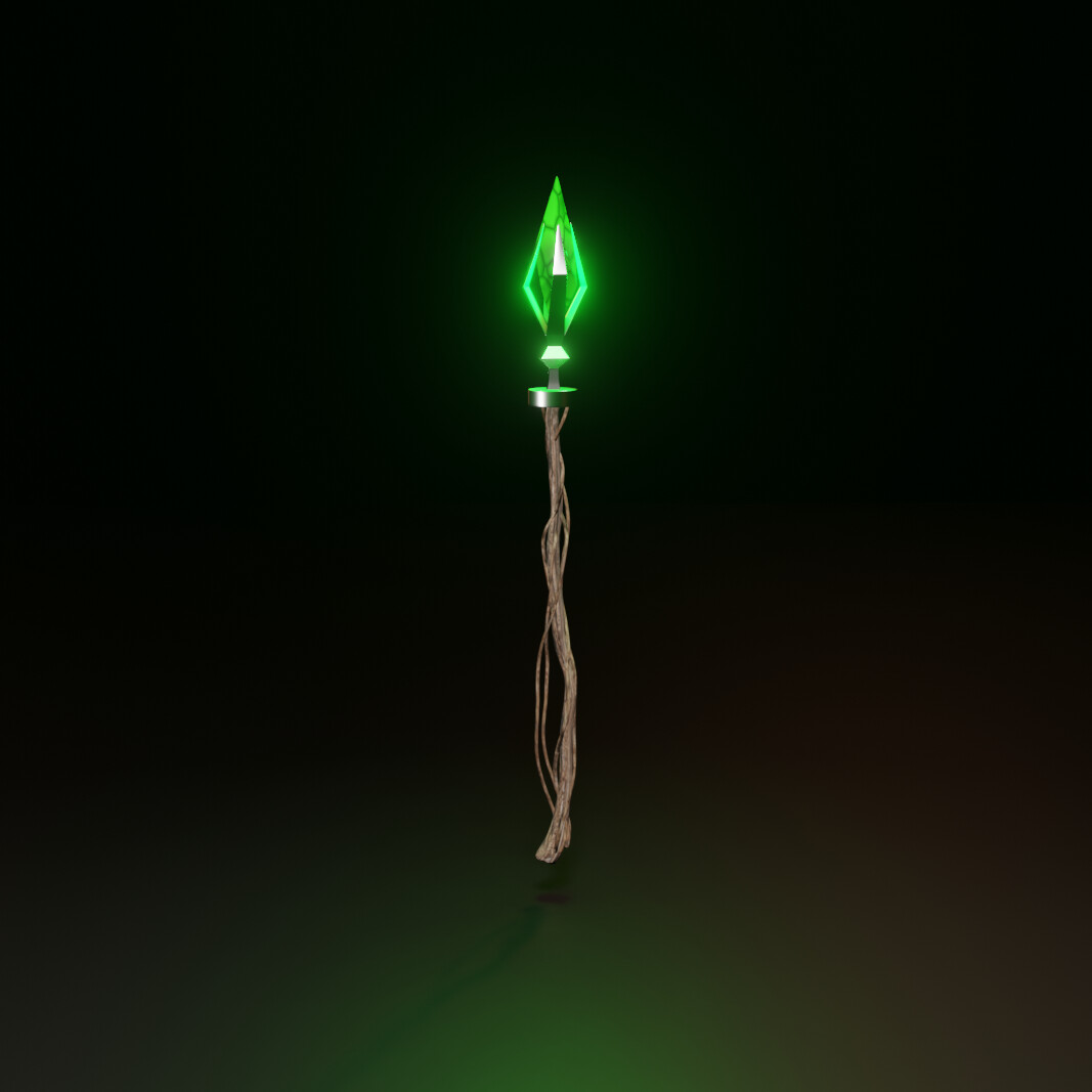 ArtStation - Emarald staff