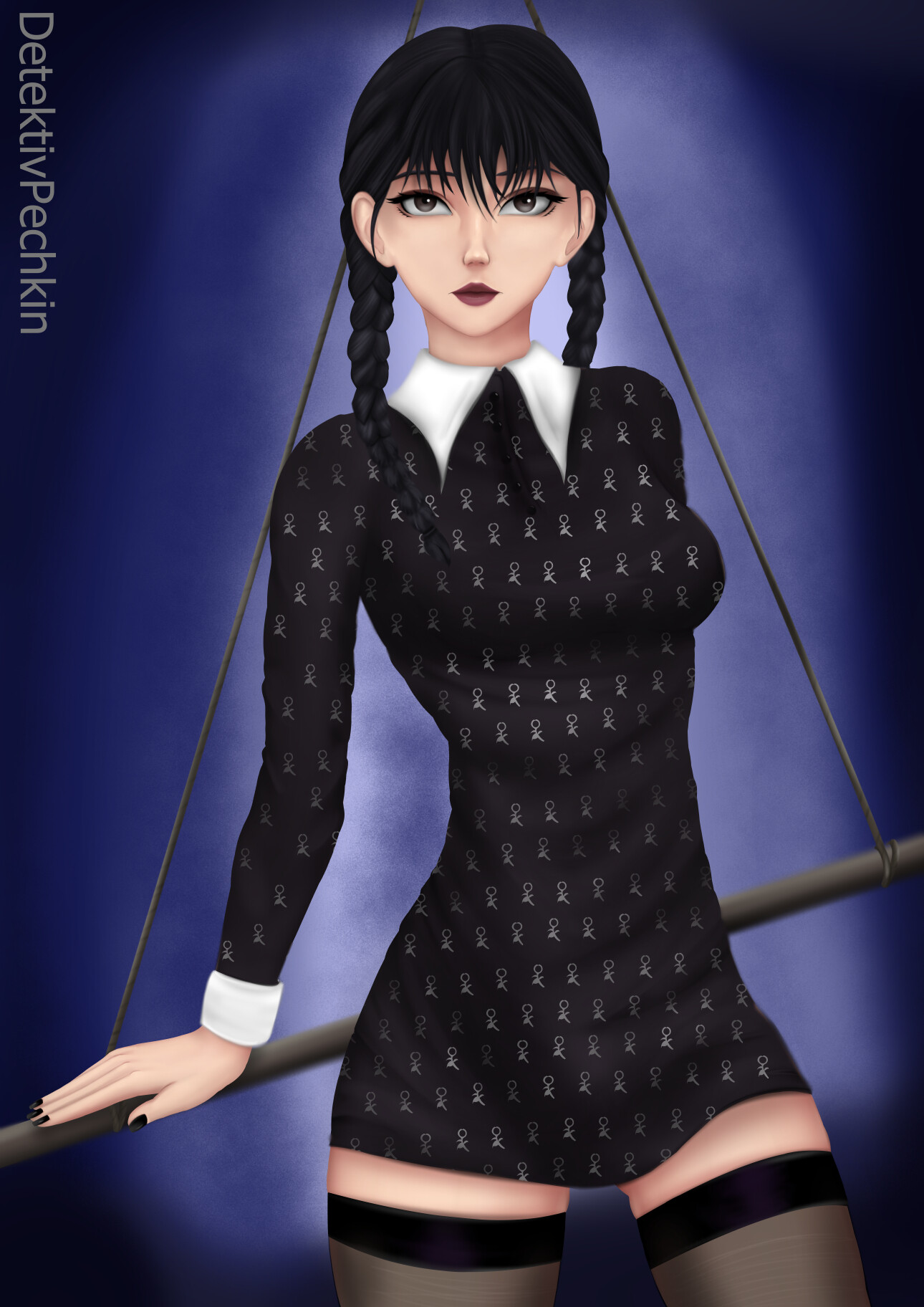 Artstation Wednesday Addams Wednesday