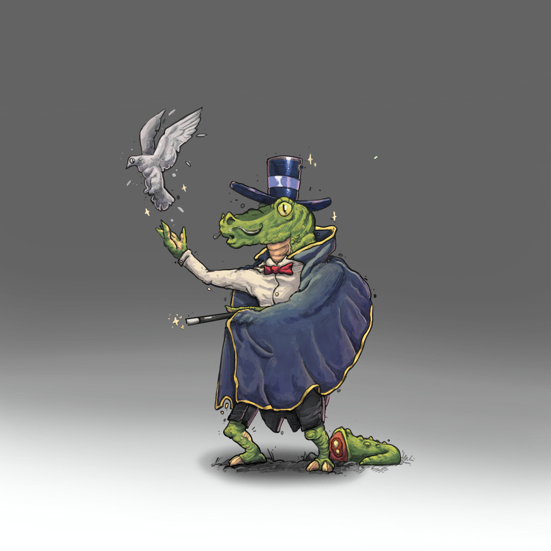 ArtStation - Magician Lizard Character Design