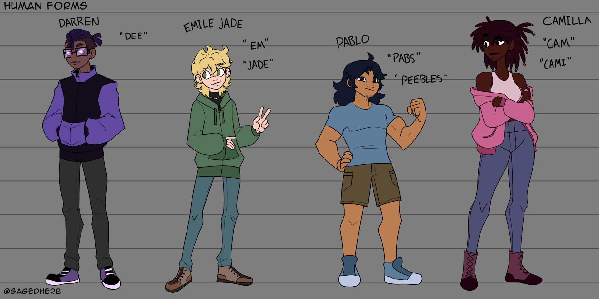 ArtStation - Character Design Lineups - Animated Series Concept