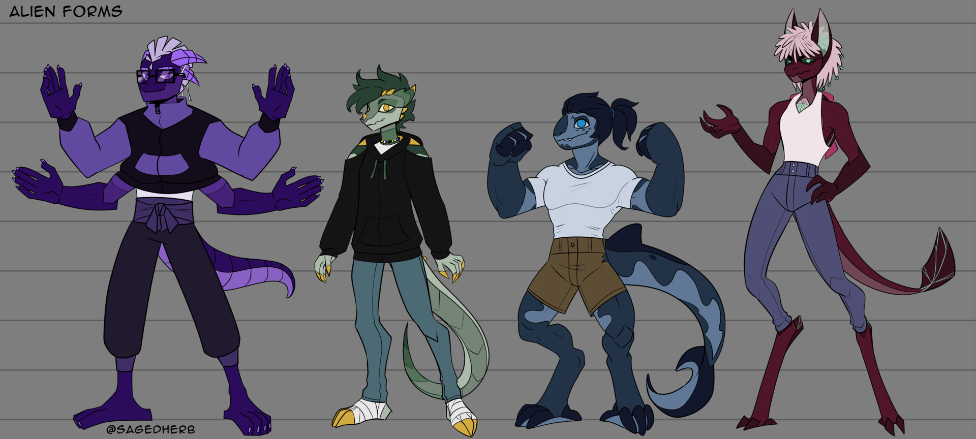 ArtStation - Character Design Lineups and Expressions - Animated Series ...