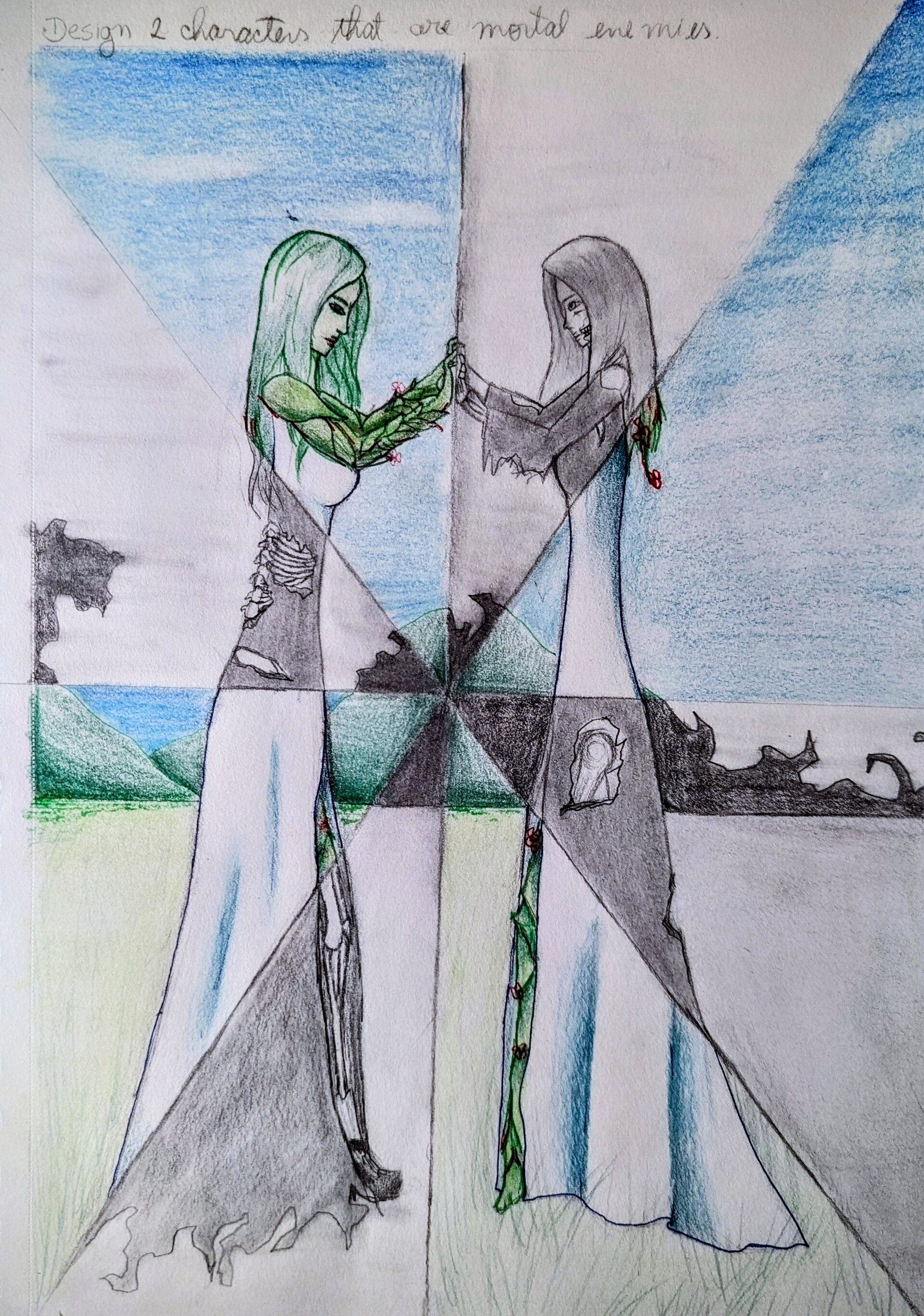 ArtStation - Concept art - Two Characters that are Mortal Enemies