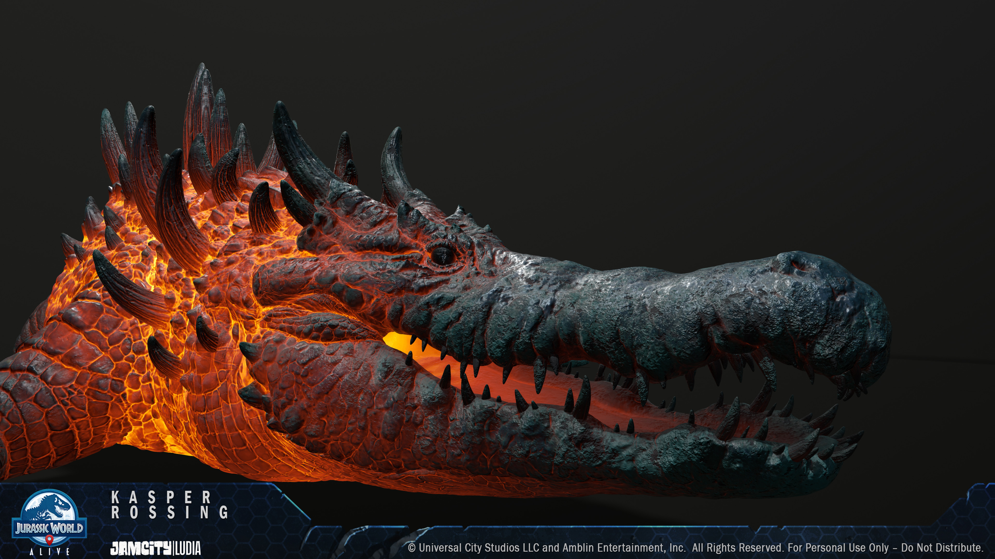 Kasper Rossing - Imperatosuchus render experimenting - Jurassic World Alive