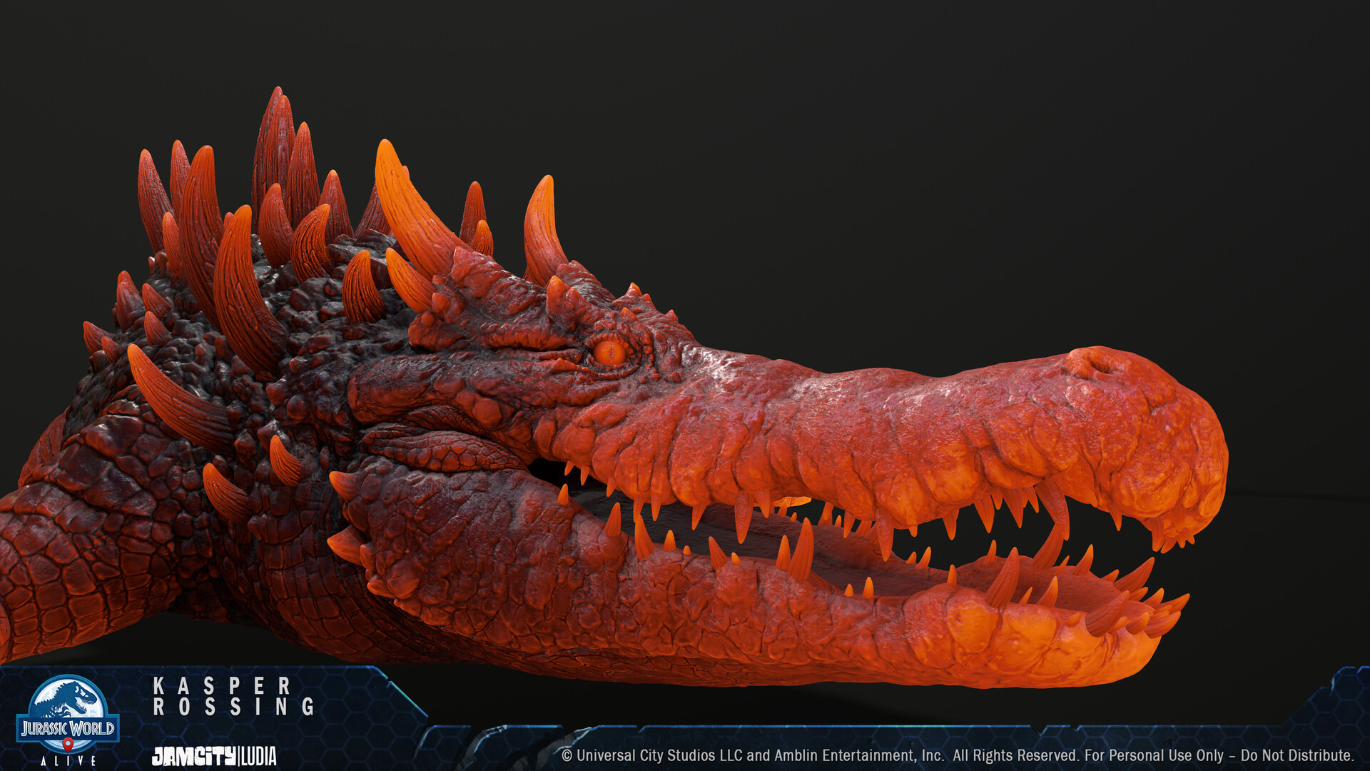Kasper Rossing - Imperatosuchus render experimenting - Jurassic World Alive