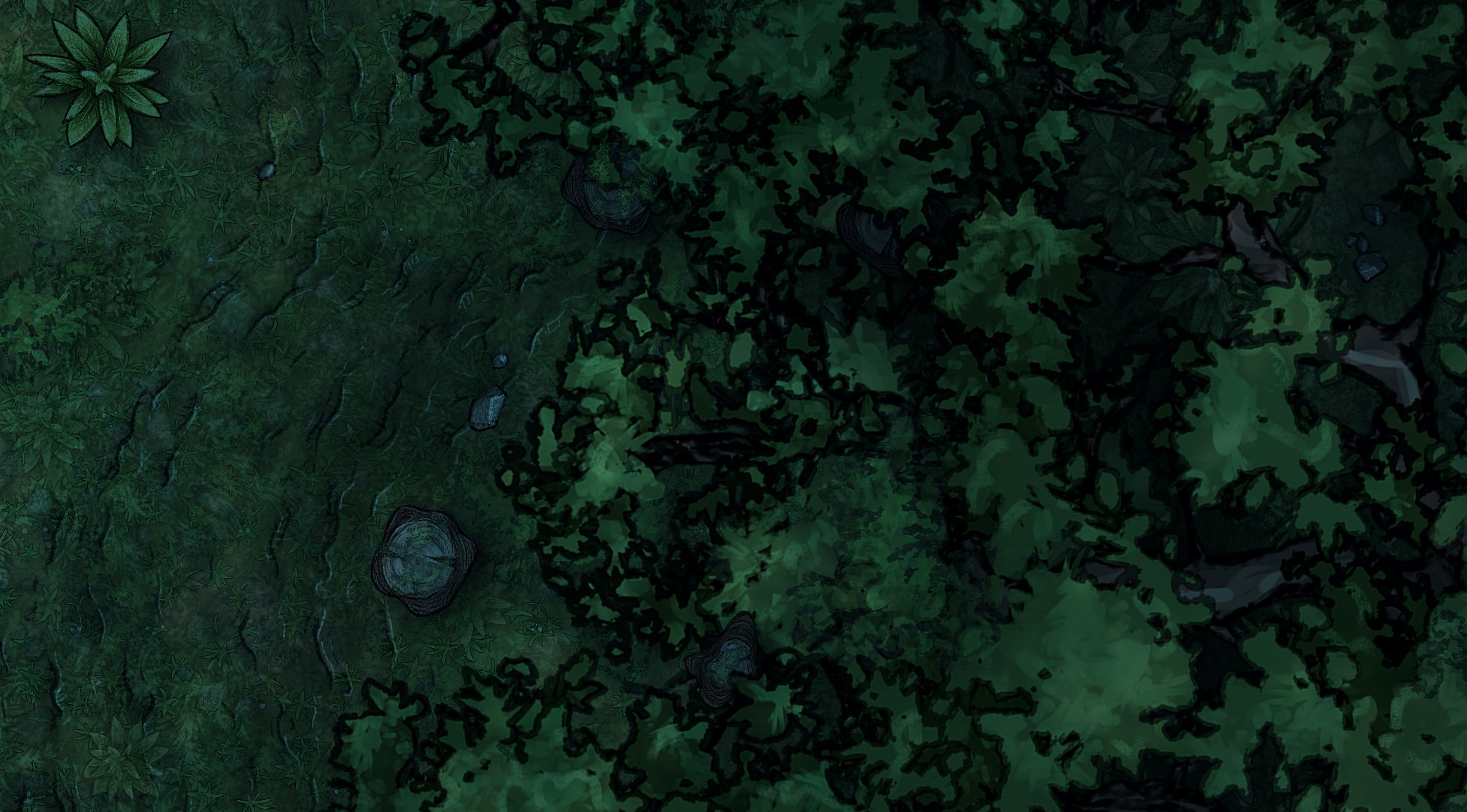 Detailed Dungeons - Butterskull Ranch (Destroyed Smithy) (Night)