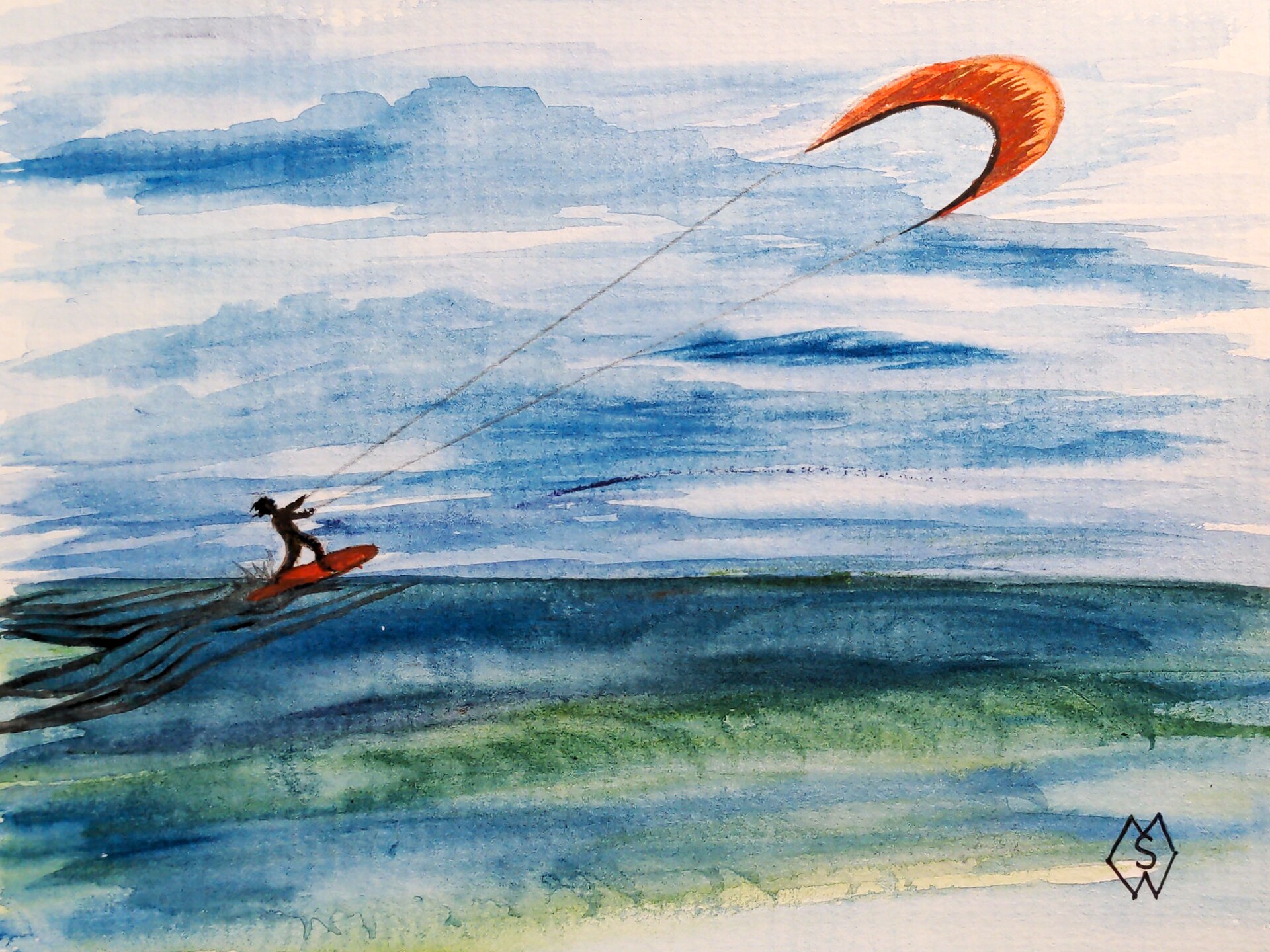 ArtStation - Kitesurfing