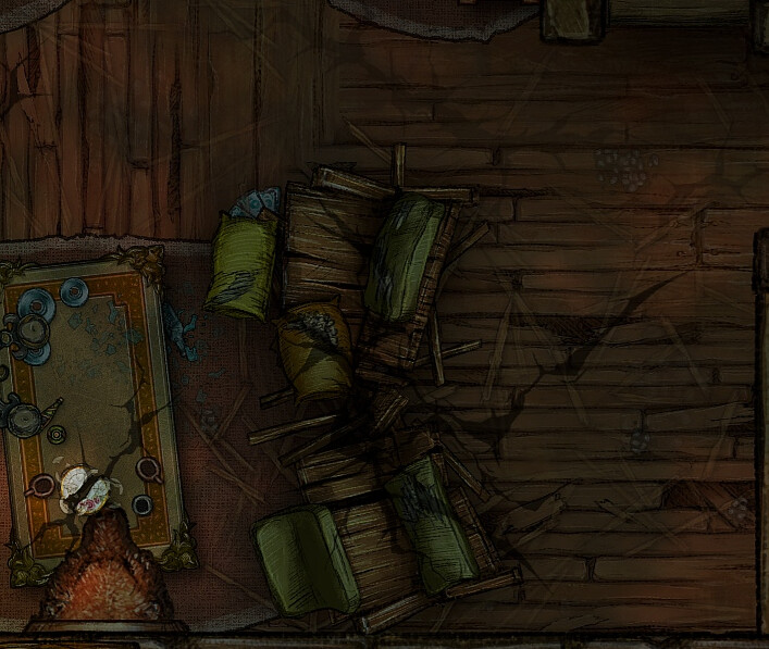 Detailed Dungeons - Butterskull Ranch (Farmhouse) (2nd Floor) (Day)