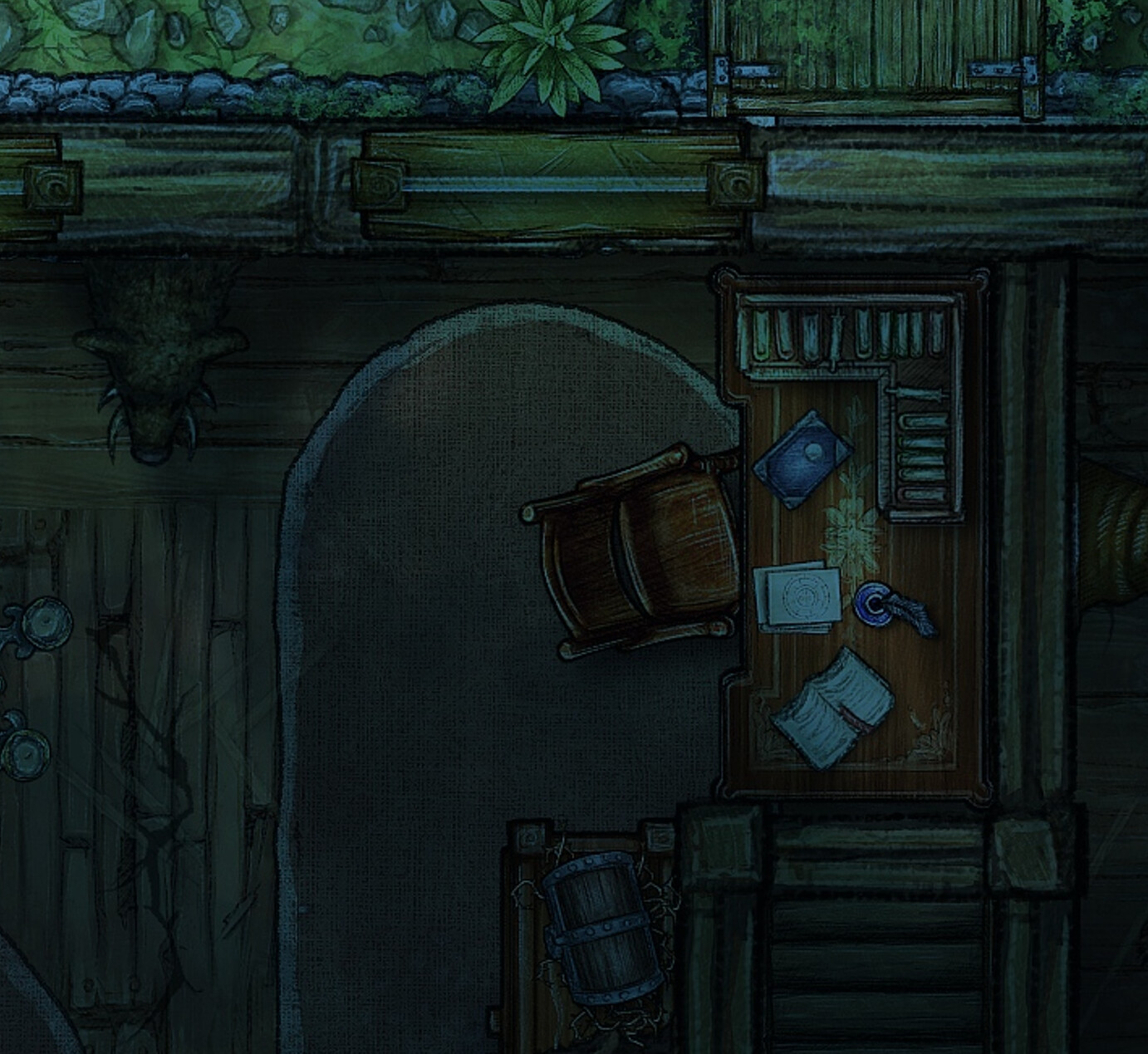 Detailed Dungeons - Butterskull Ranch (Farmhouse) (2nd Floor) (Night)