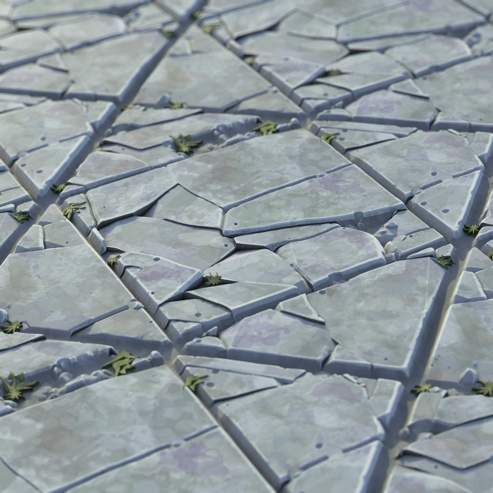 Hugh Stuart - Stylized Damaged pavements