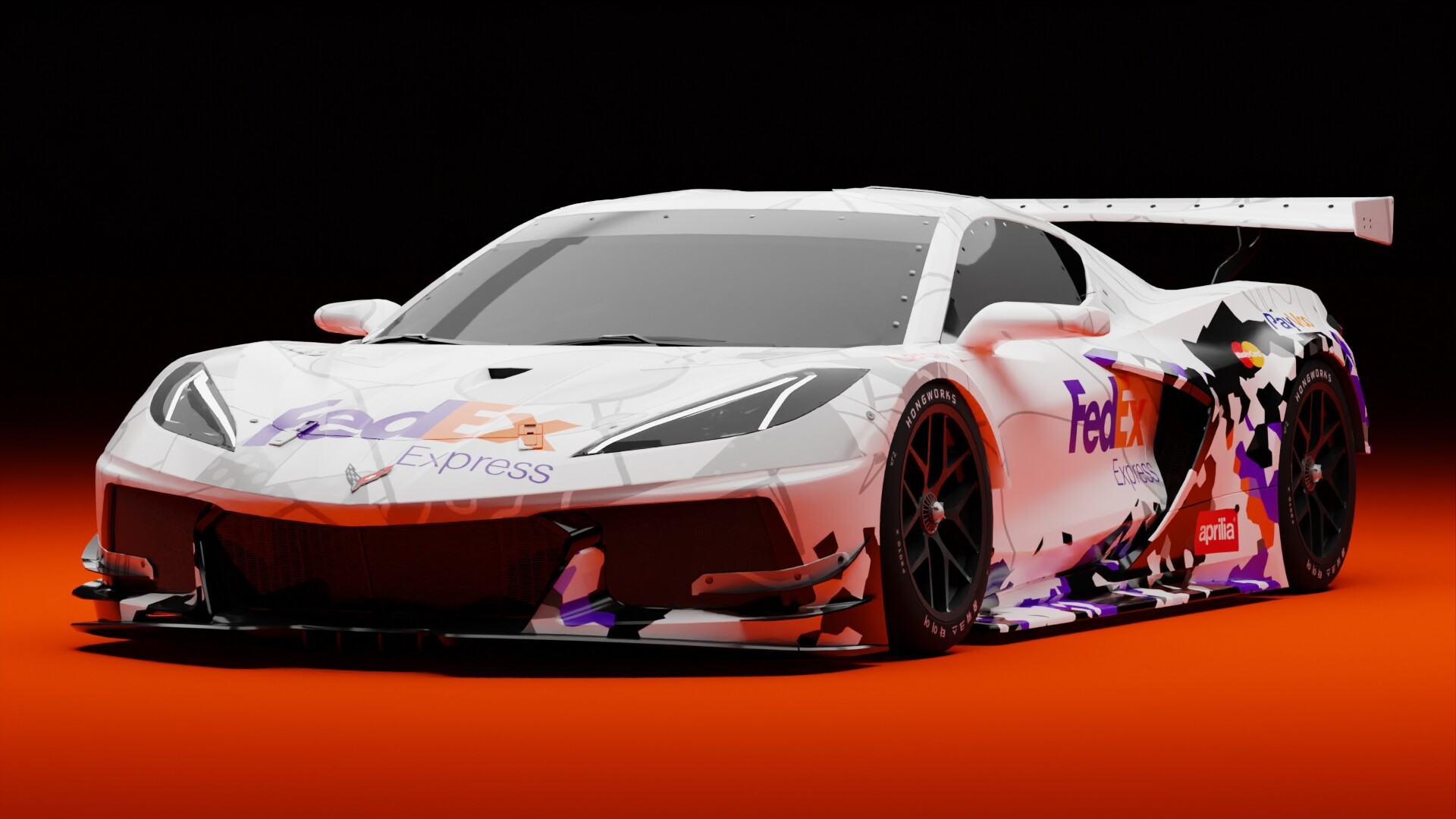 ArtStation - Chevrolet C8R FedEx livery