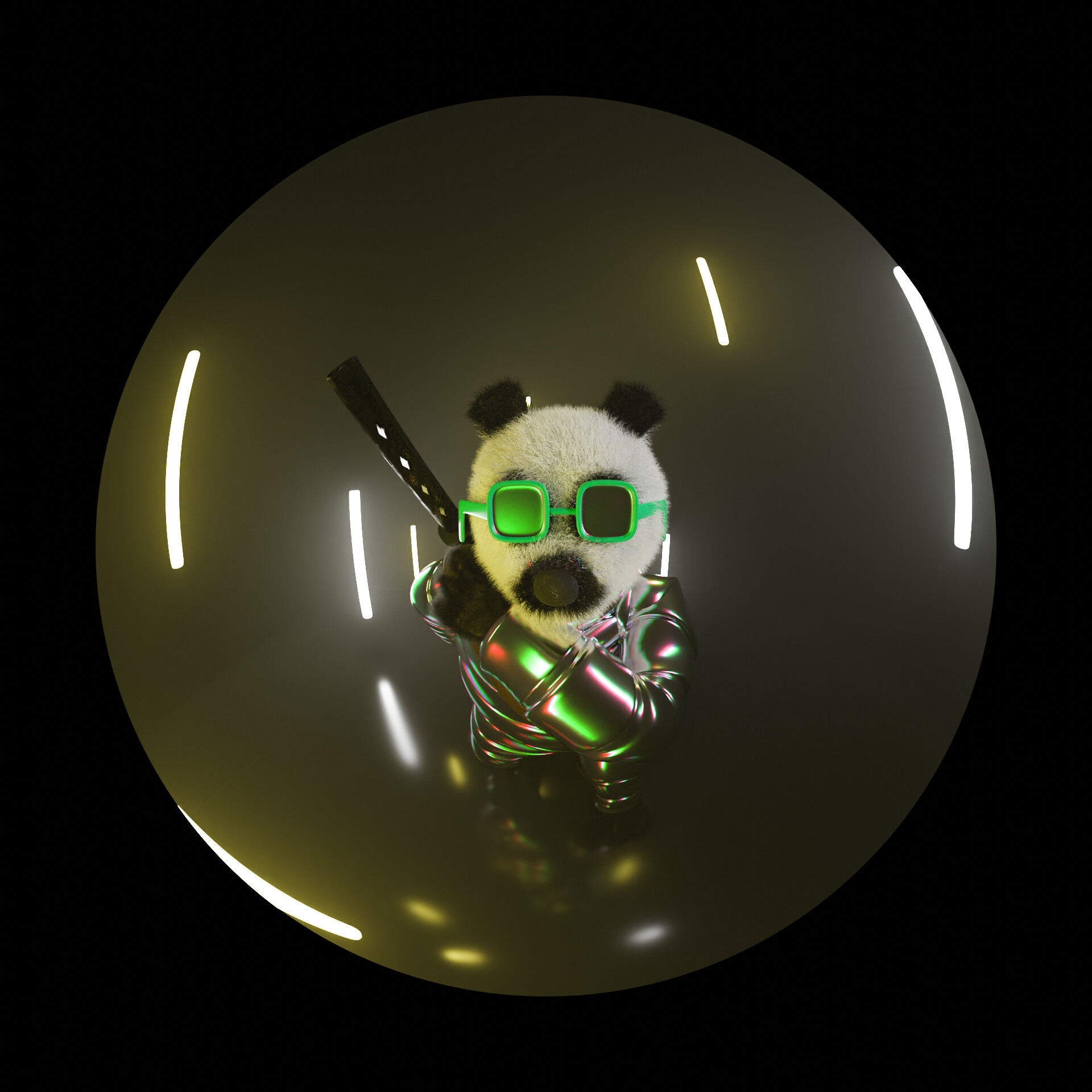 ArtStation - Samurai Panda