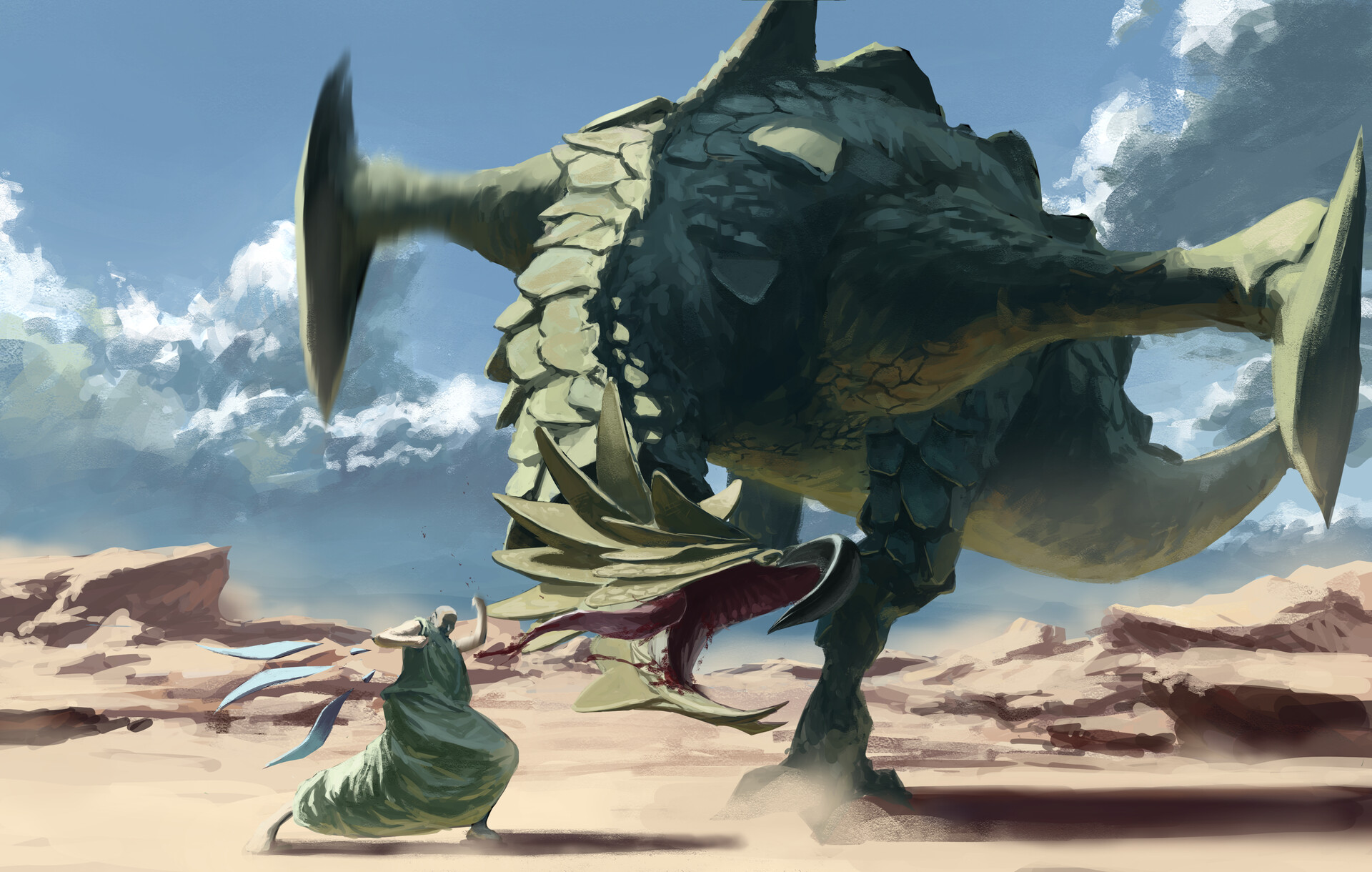 ArtStation - Fierce fighting