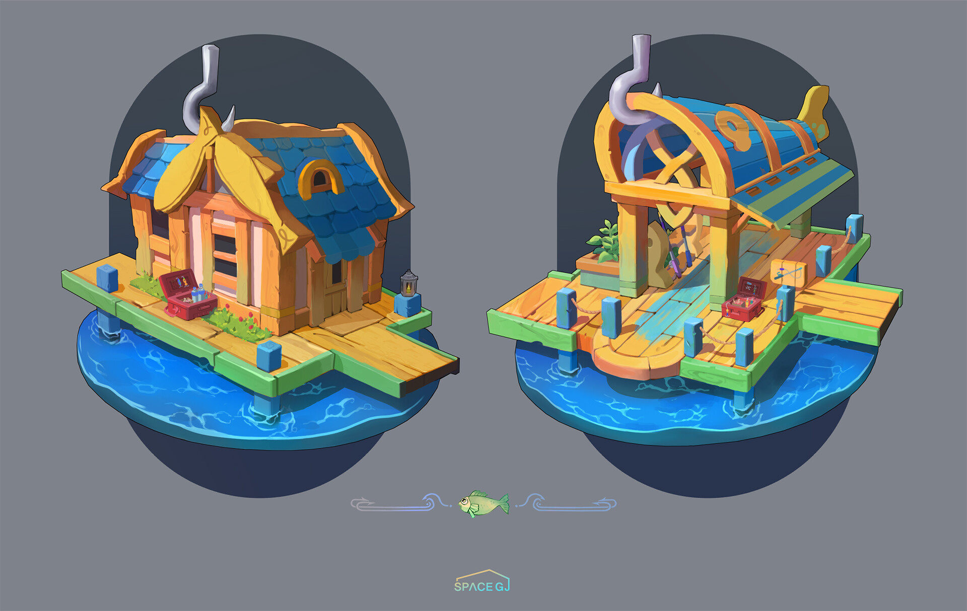 ArtStation - Casual Mini Fishing Spot