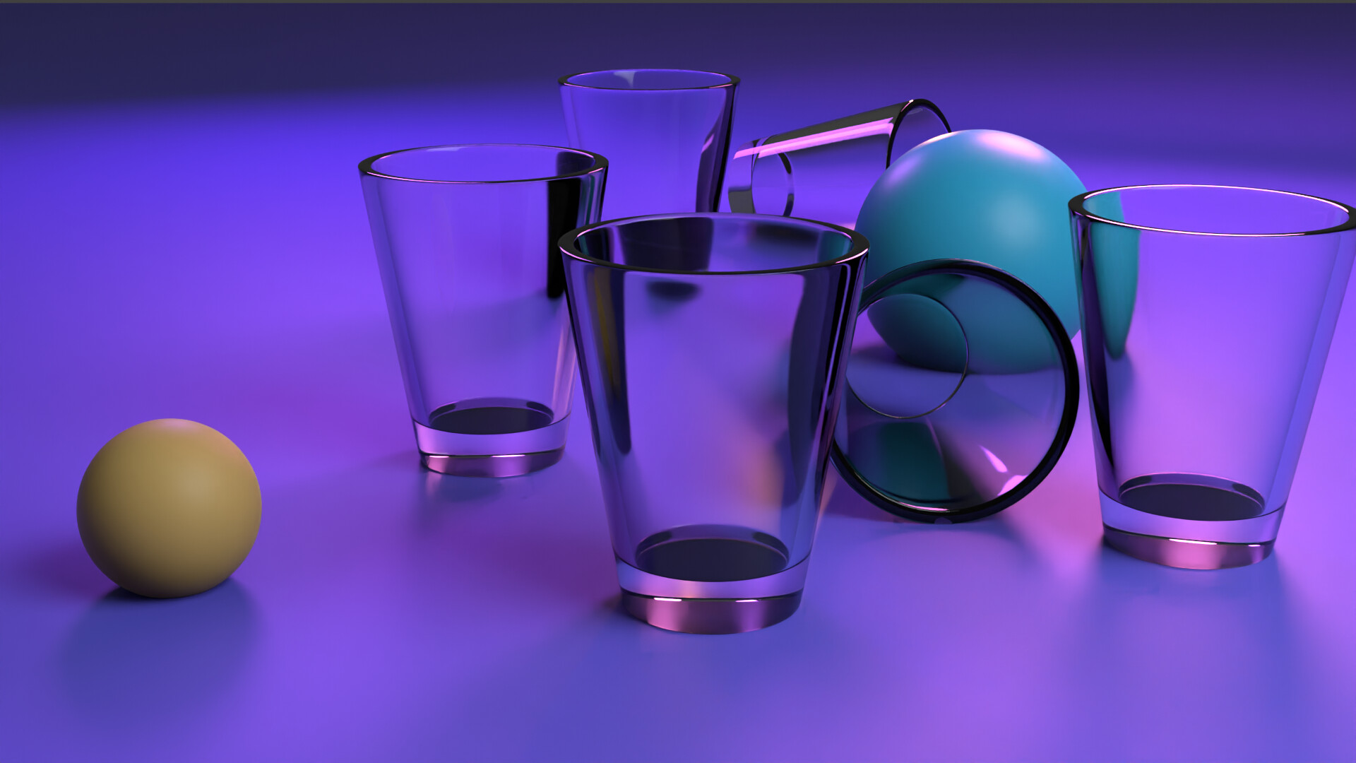 ArtStation - Glass renders with Lighting