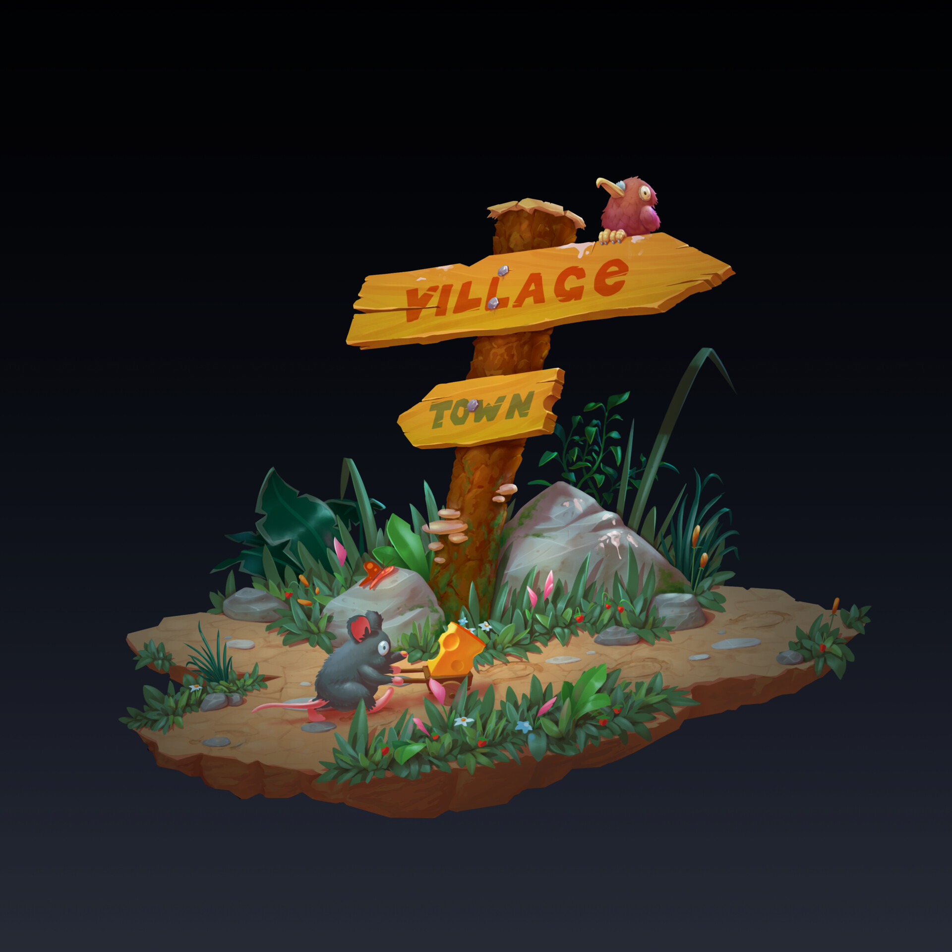 ArtStation - Crossroad