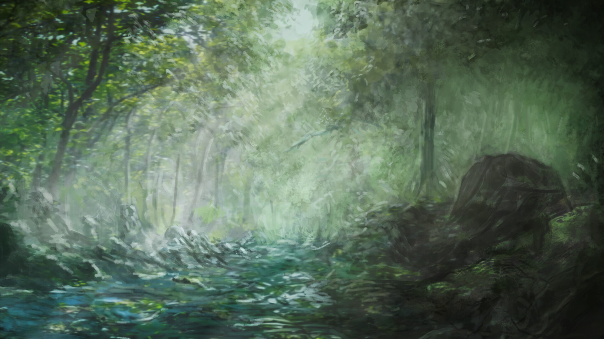 ArtStation - Forest Lighting