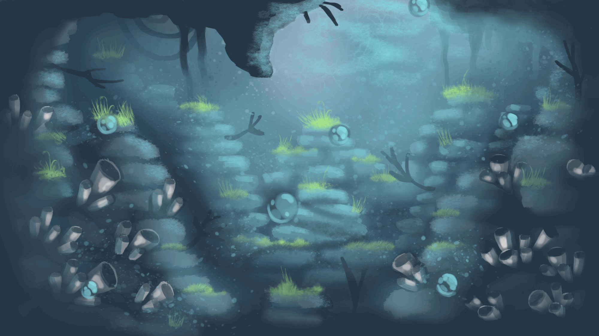 animated underwater background