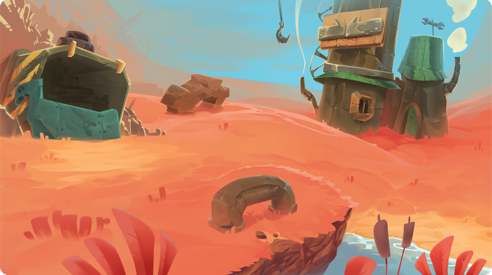 ArtStation - SUGAR STEAM - game screens, maps, UI, and icon designs