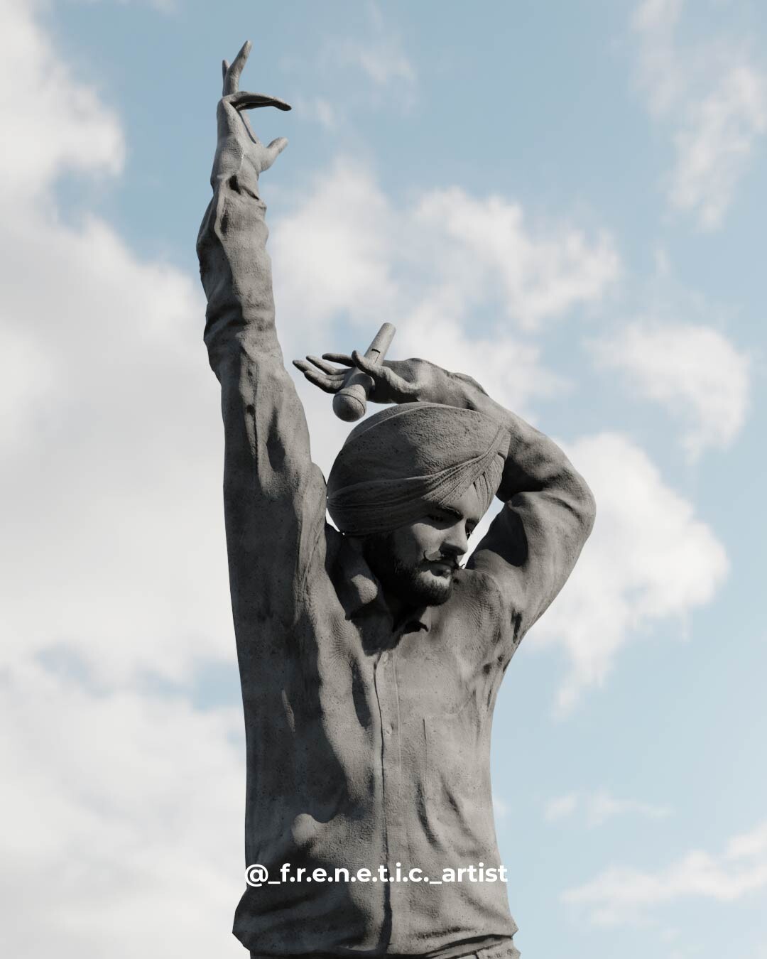 Sukhman Singh Bumrah - Statue of Sidhu Moosewala