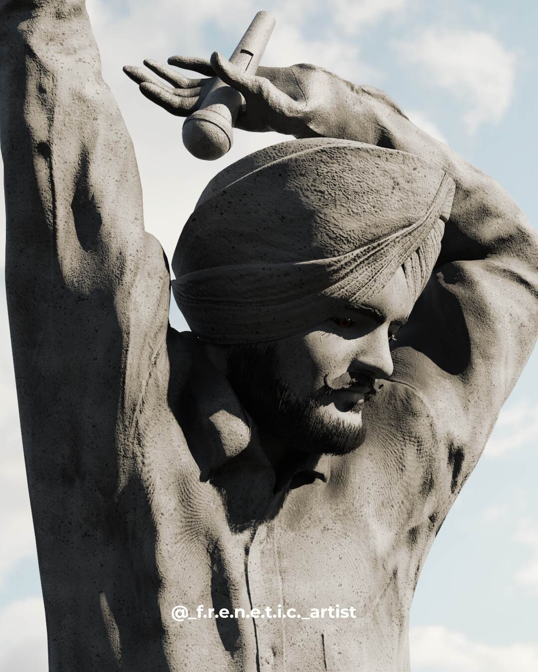 Sukhman Singh Bumrah - Statue of Sidhu Moosewala