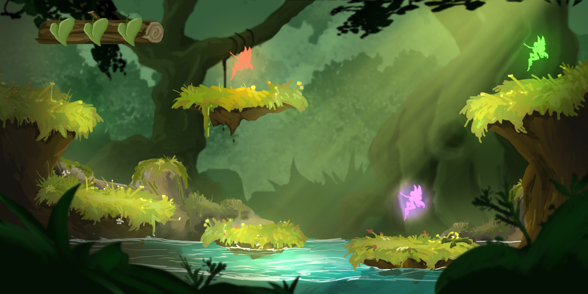 ArtStation - Magical Forest - 2D Digital Art Game