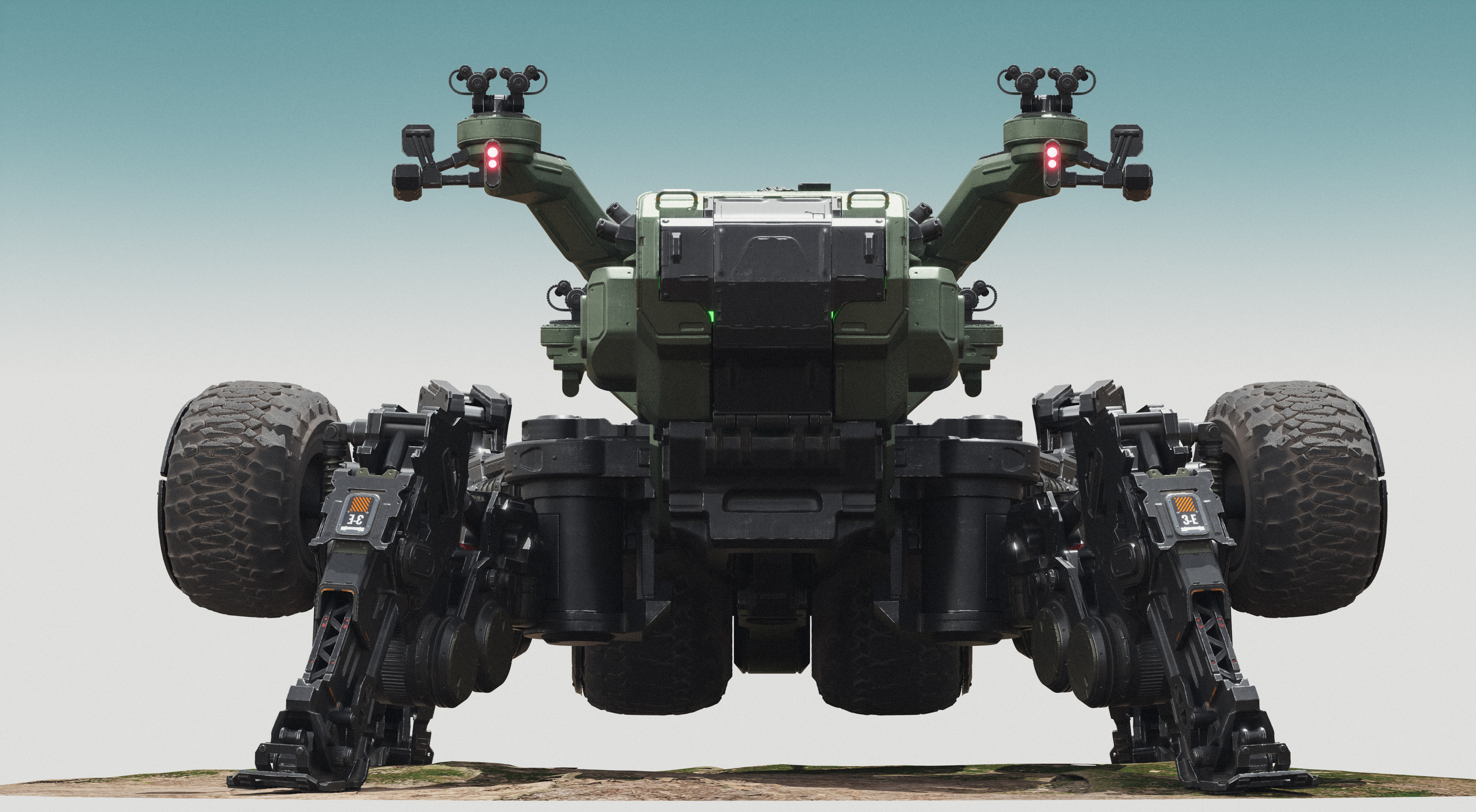 Concept Artist | Dima Yakutin - Wheeled Scout Mecha