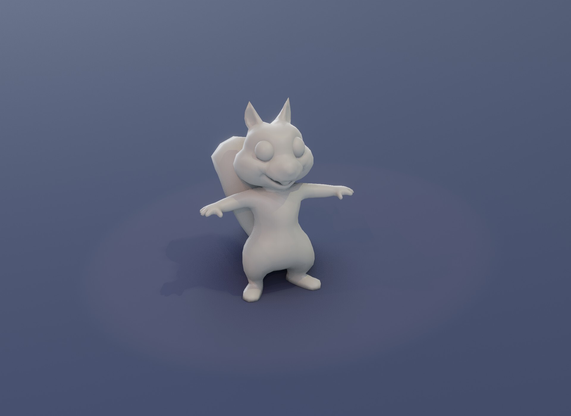 3D Disco - Cartoon Squirrel Animated Base Mesh 30 Animations 3D Model