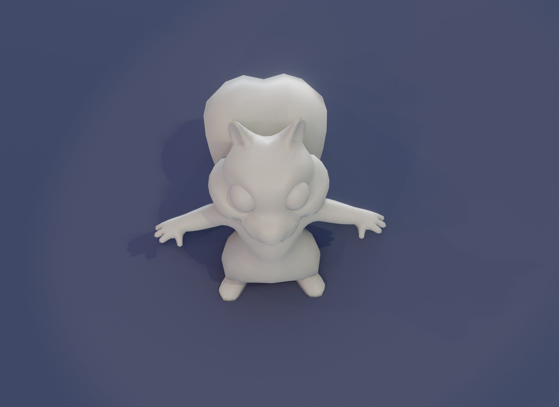 3D Disco - Cartoon Squirrel Animated Base Mesh 30 Animations 3D Model