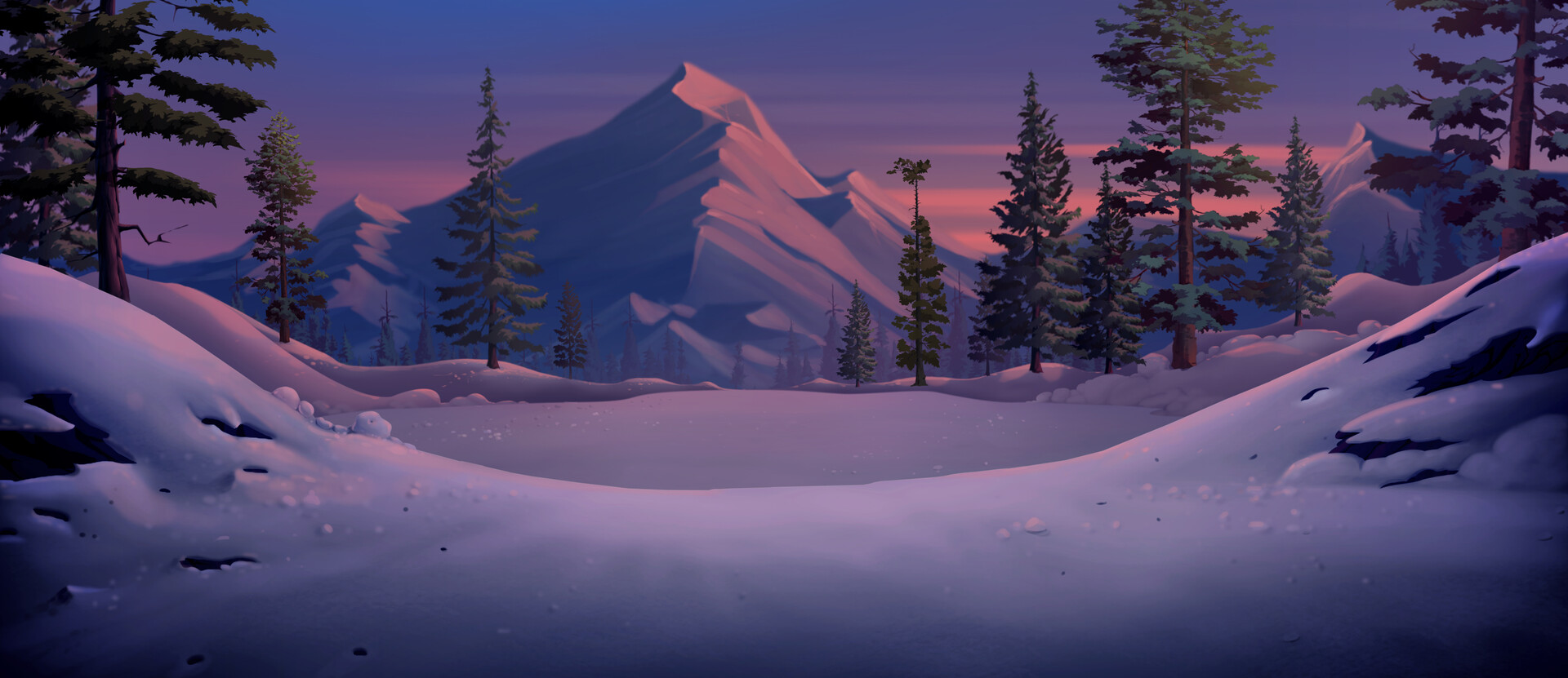 ArtStation - ice hill station